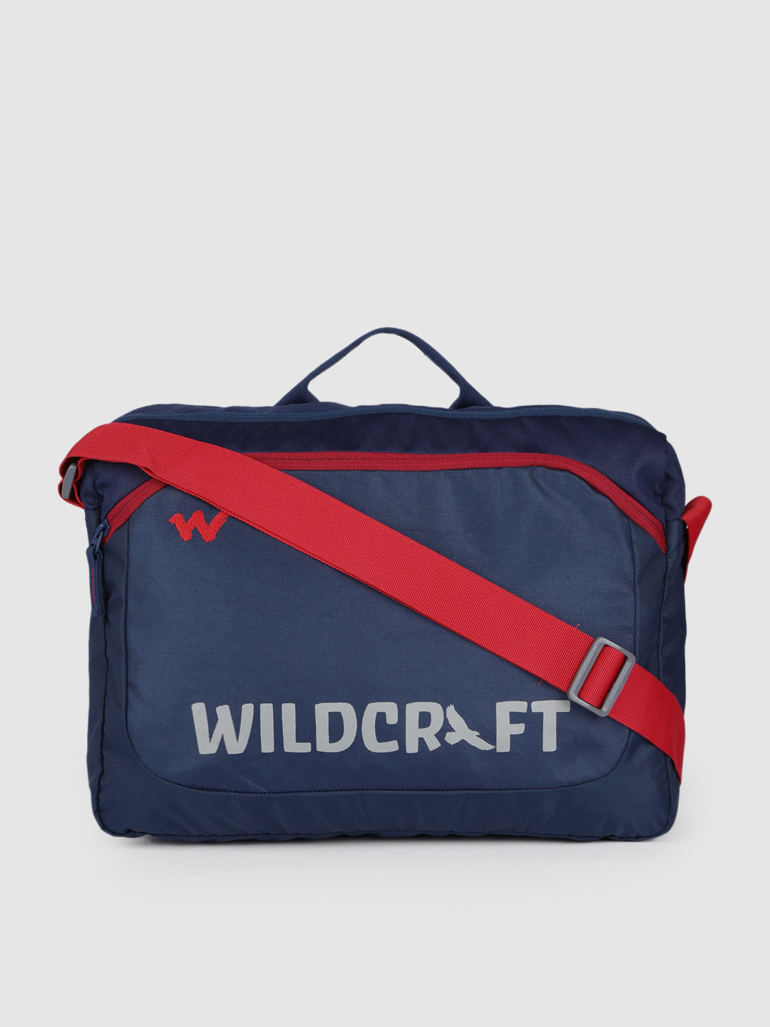 Buy Wildcraft Unisex Navy Blue Messenger 1 Printed Messenger Bag ...