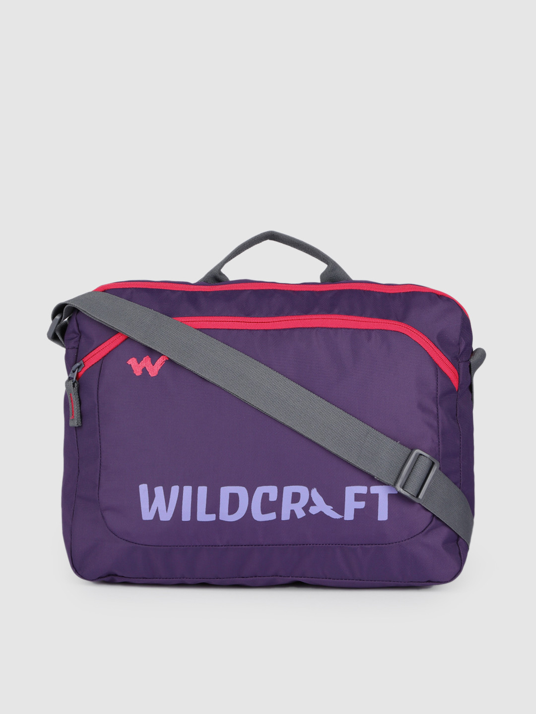 Buy Wildcraft Unisex Purple Messenger 1 Printed Messenger Bag ...