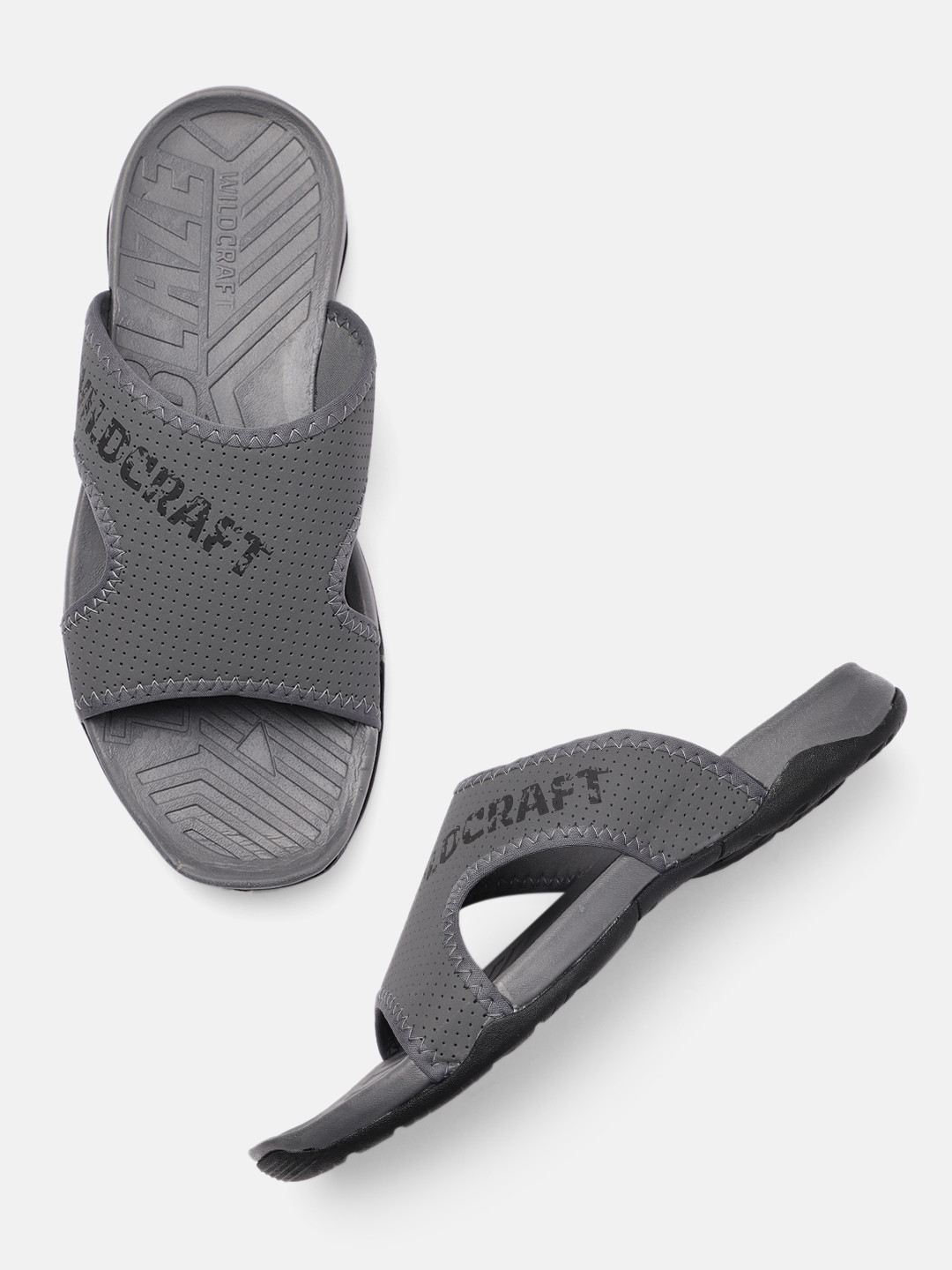 Buy Wildcraft Men Grey Drake Sliders - Flip Flops for Men 20384742 | Myntra