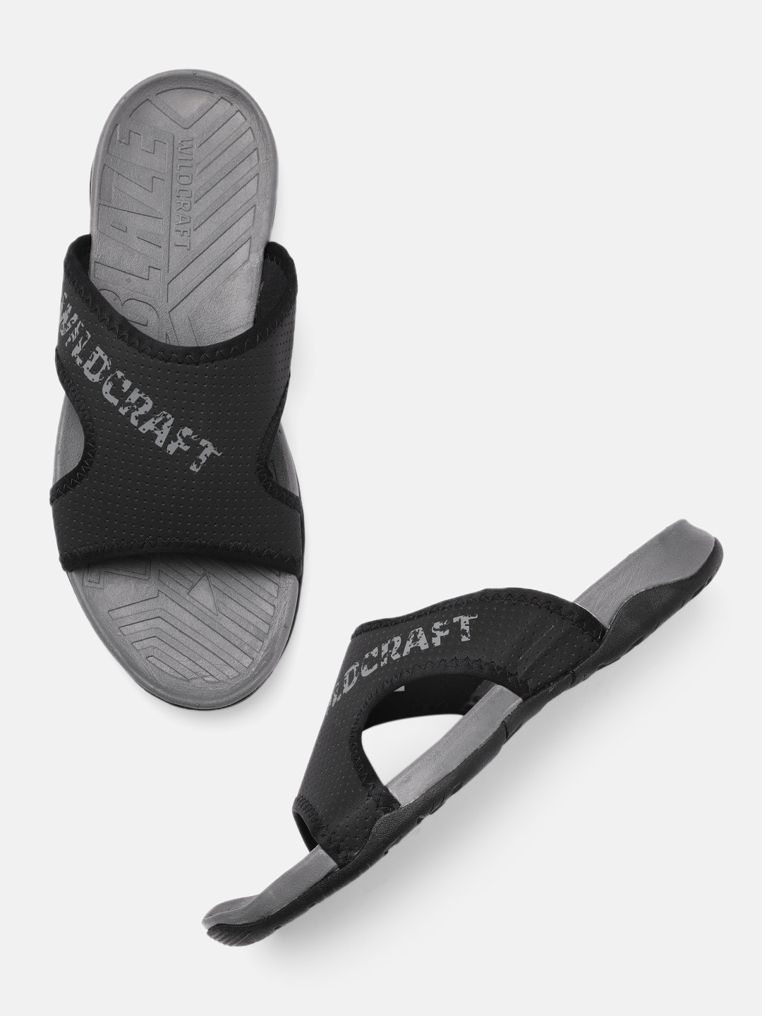 Buy Wildcraft Men Black Drake Sliders - Flip Flops for Men 20384762 ...