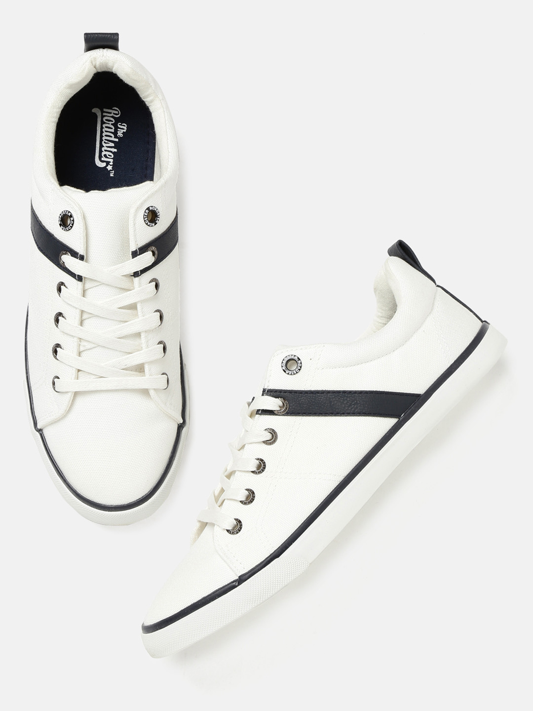 Buy Roadster Men White Sneakers - Casual Shoes for Men 2039010 | Myntra