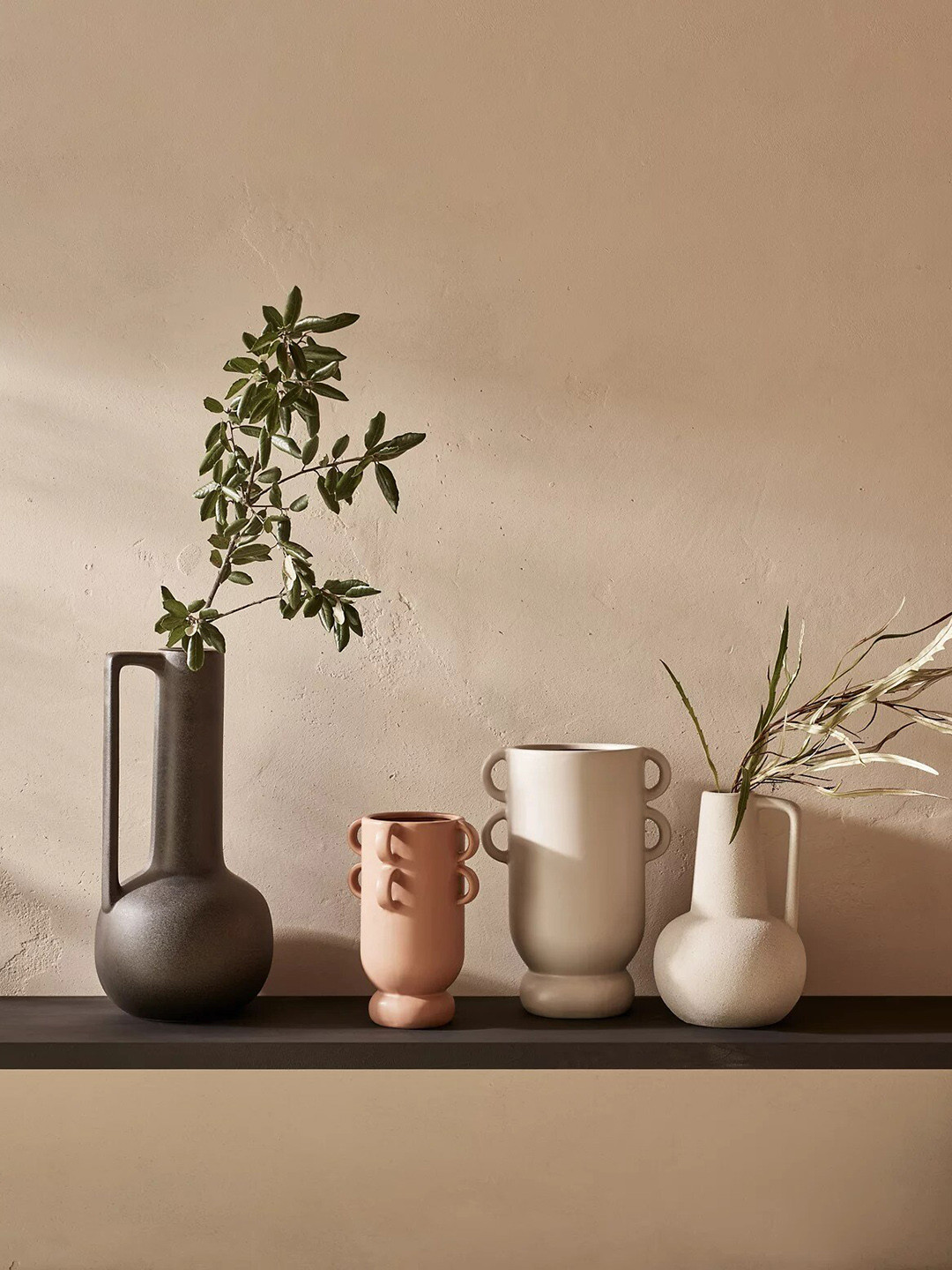 Buy Marks & Spencer Brown Solid Ceramic Vase - Vases for Unisex ...