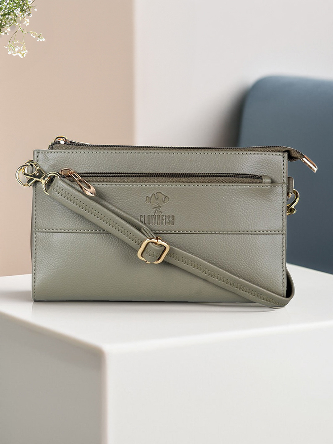 Buy THE CLOWNFISH Priscilla Olive Green Two Fold Wallet - Wallets for ...