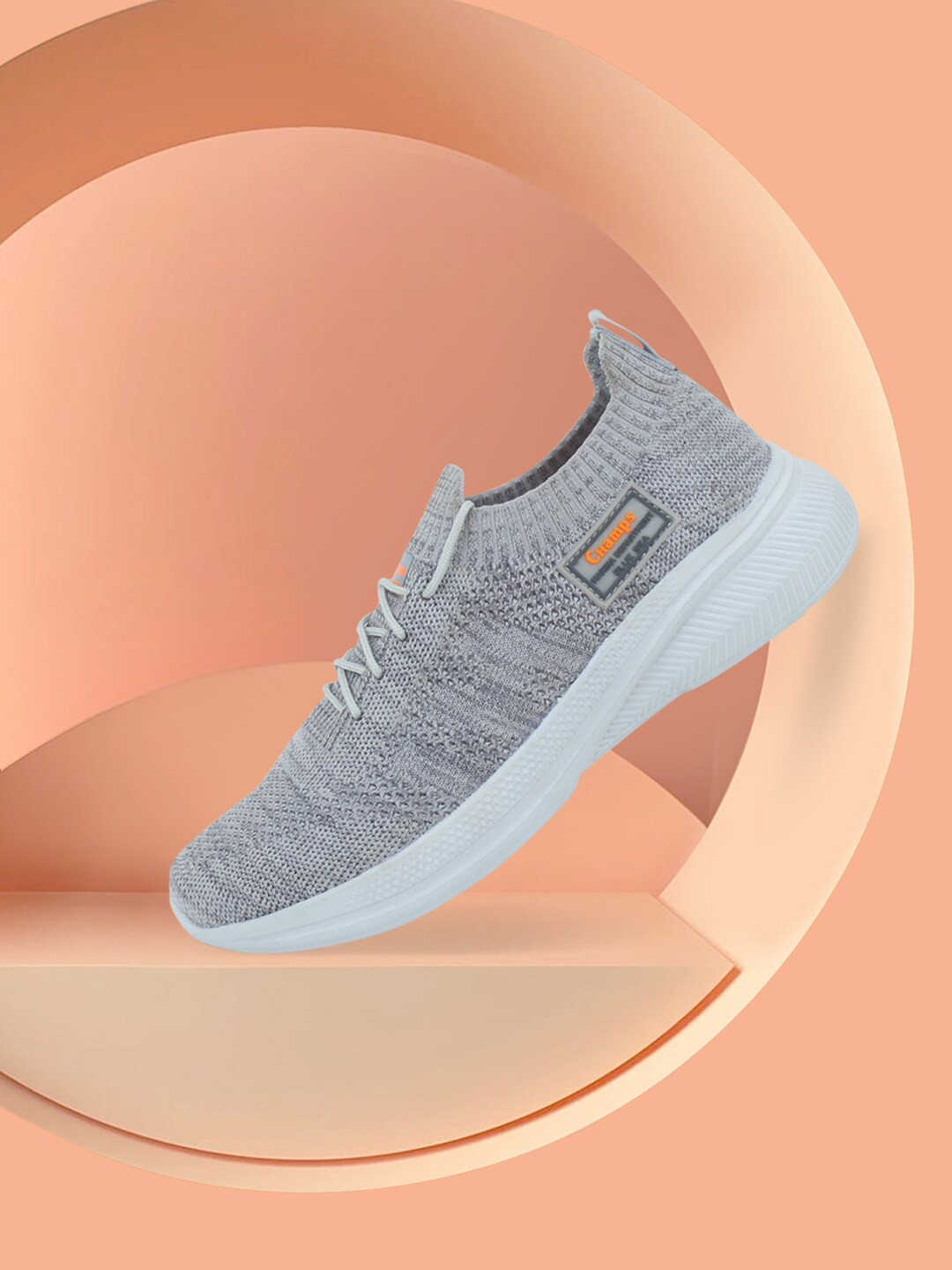 Buy Champs Men Grey Mesh Running Non Marking Shoes - Sports Shoes for ...