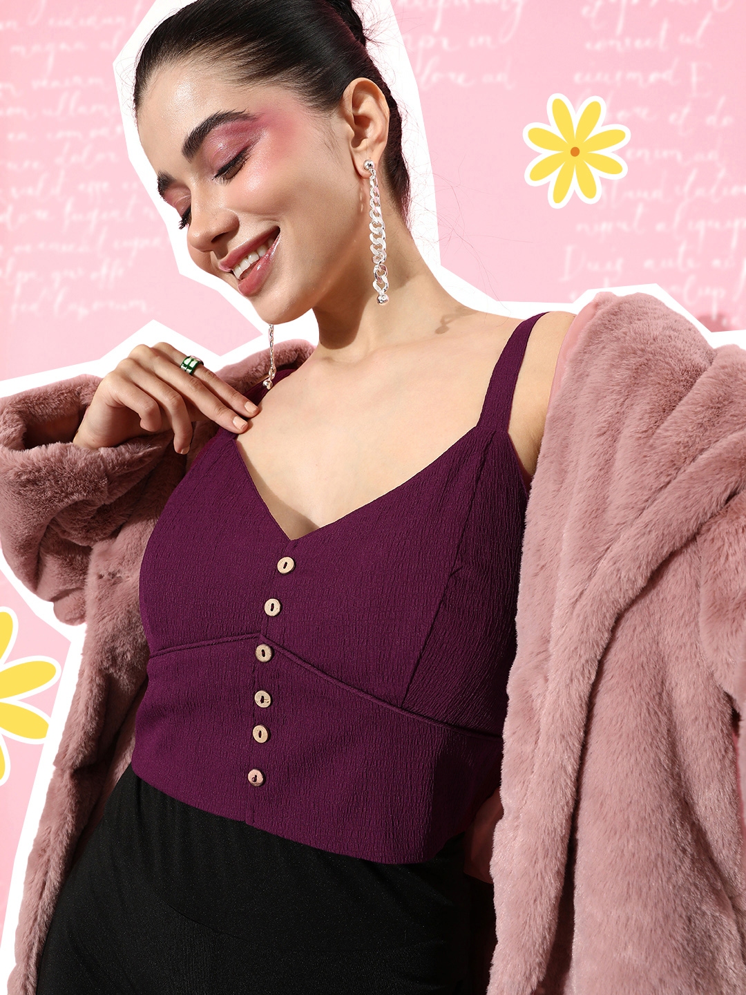 Buy Mast And Harbour Mulberry Underbust Curve College Cool Super Cropped