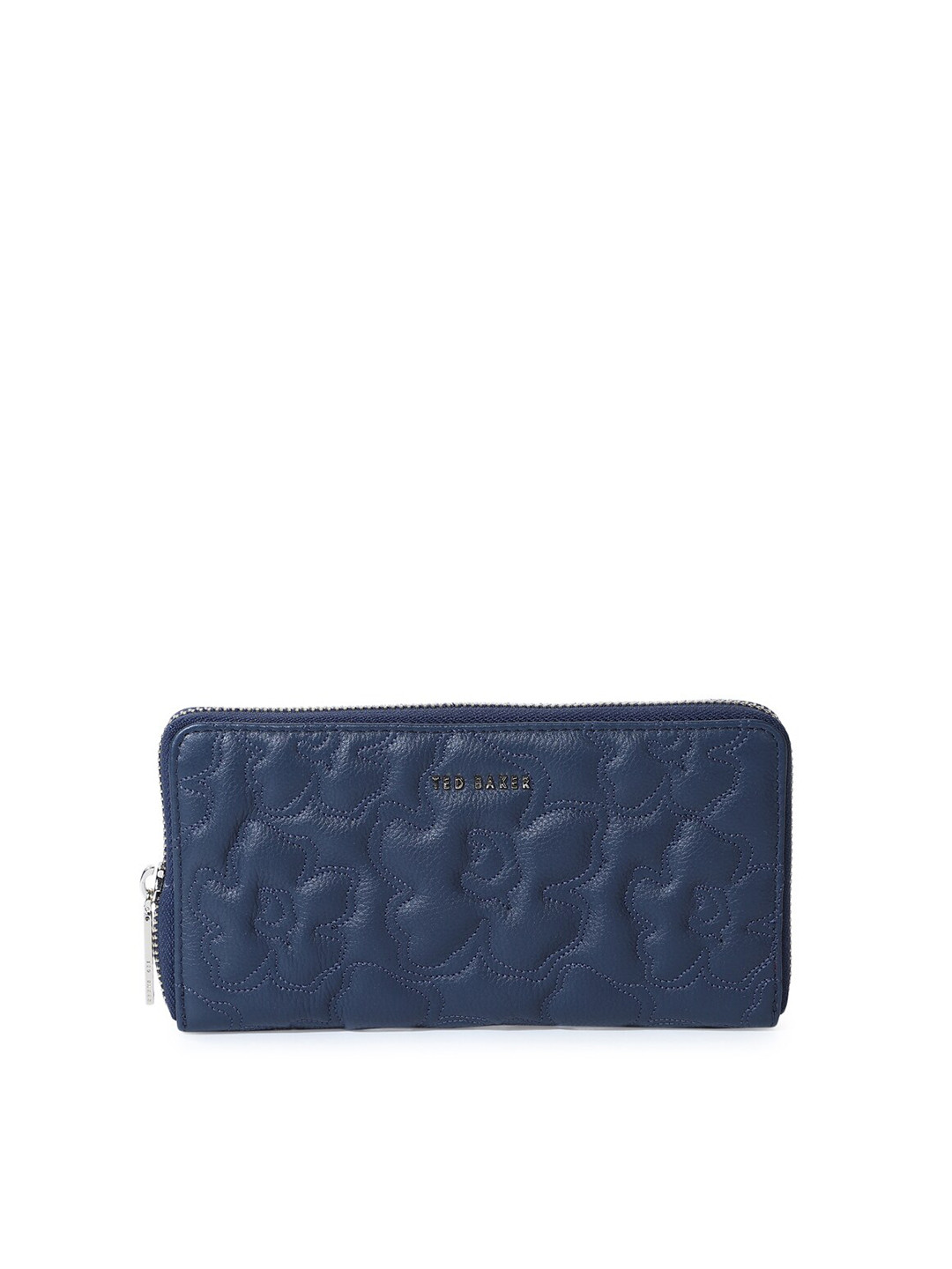 Buy Ted Baker Women Blue Leather Zip Around Wallet - Wallets for Women ...