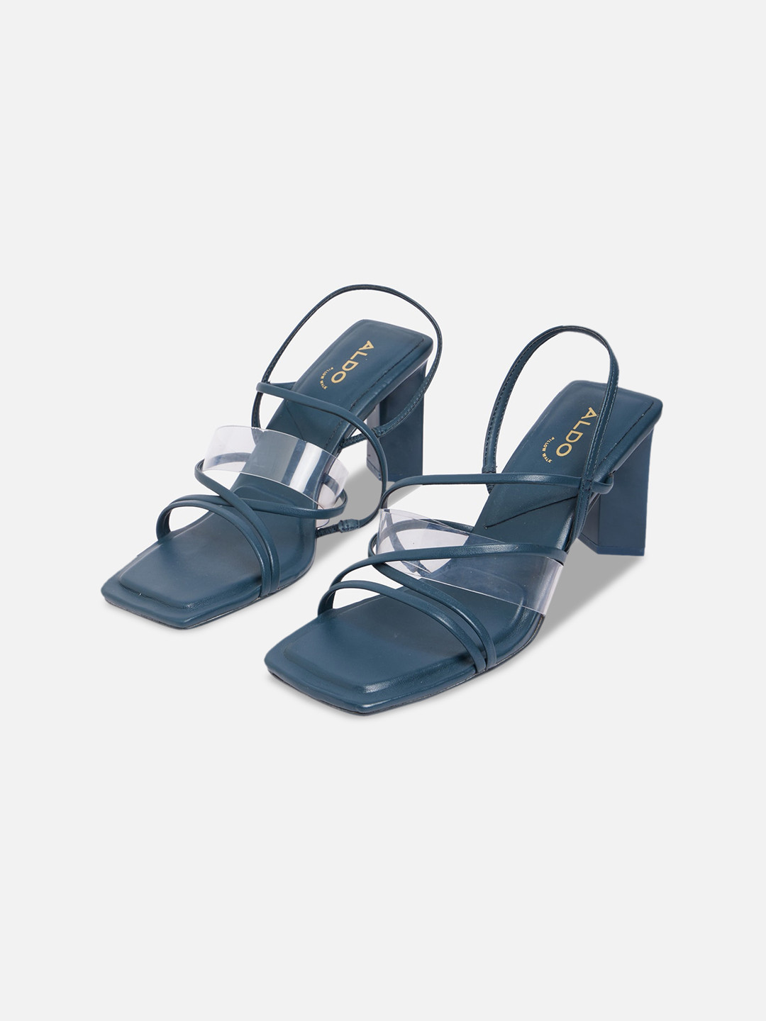 Buy ALDO Women Teal Block Heels - Heels for Women 20411200 | Myntra
