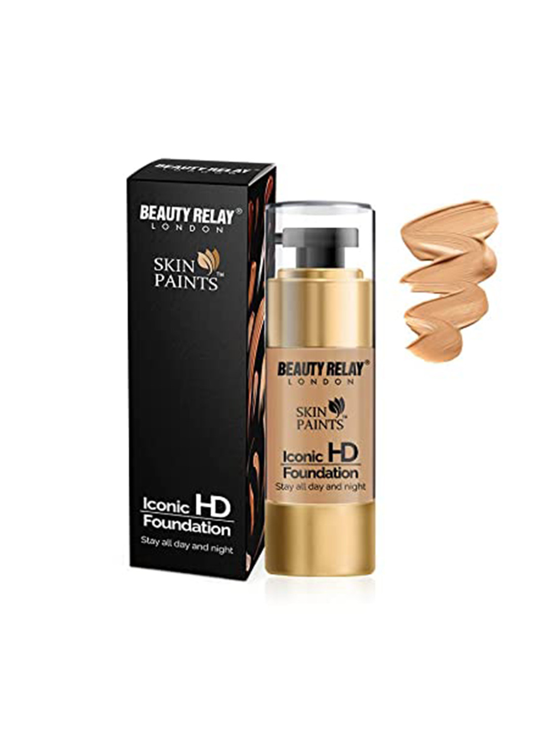 Buy BeautyRelay London Skin Paints Iconic Hd Foundation 30ml Sun Beige ...