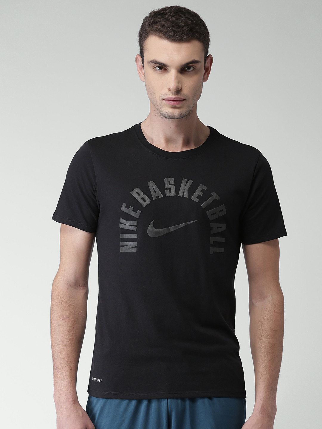 Buy Nike Men Black Printed Round Neck T Shirt - Tshirts for Men 2041978 ...