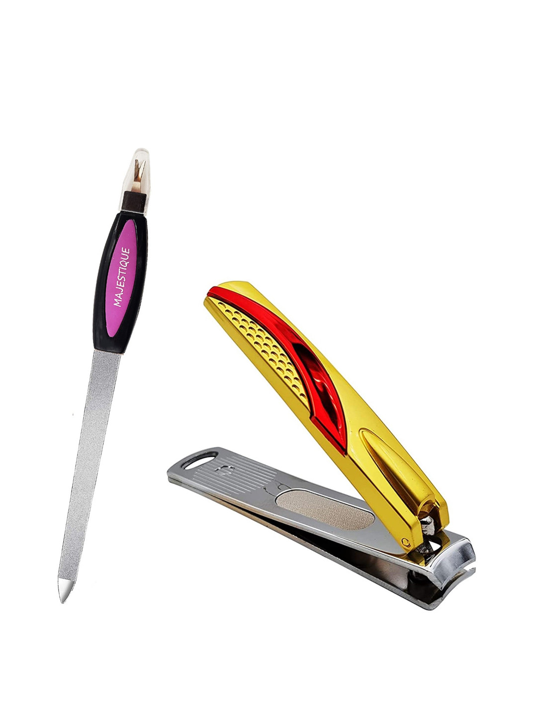 Buy MAJESTIQUE Nail Cutter Set With Comfort Grip Stainless Steel - Nail ...