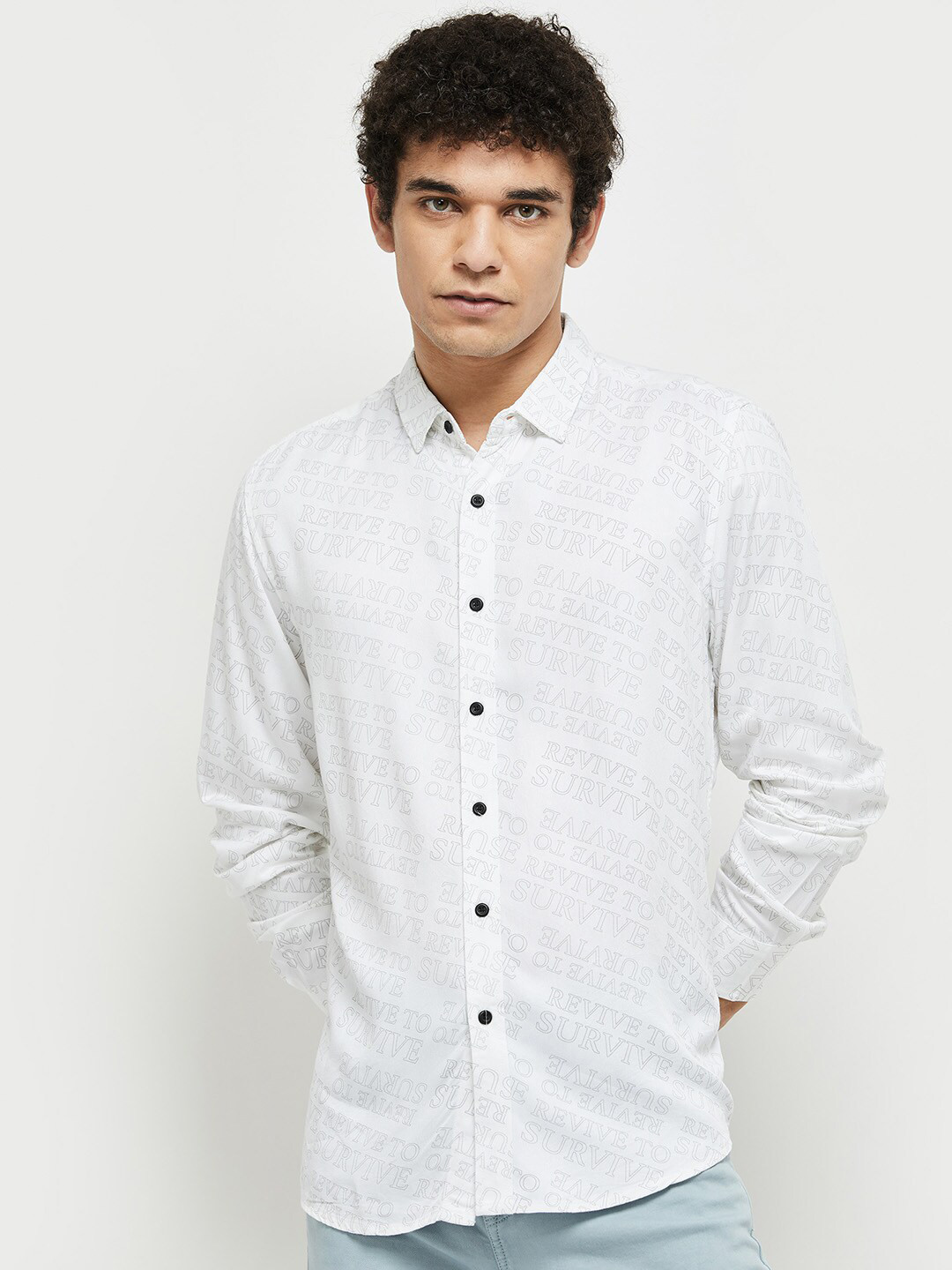 Buy Max Men White Printed Casual Shirt - Shirts for Men 20423952 | Myntra