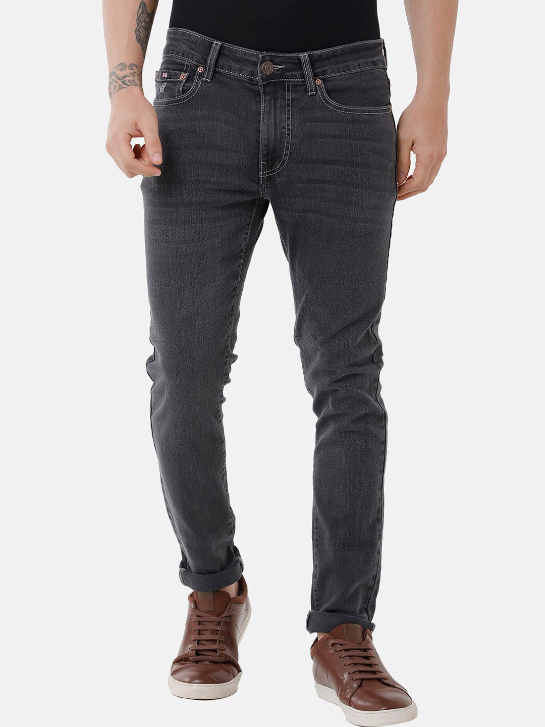 Buy Double Two Men Lean Slim Fit Low Rise Stretchable Jeans - Jeans for ...