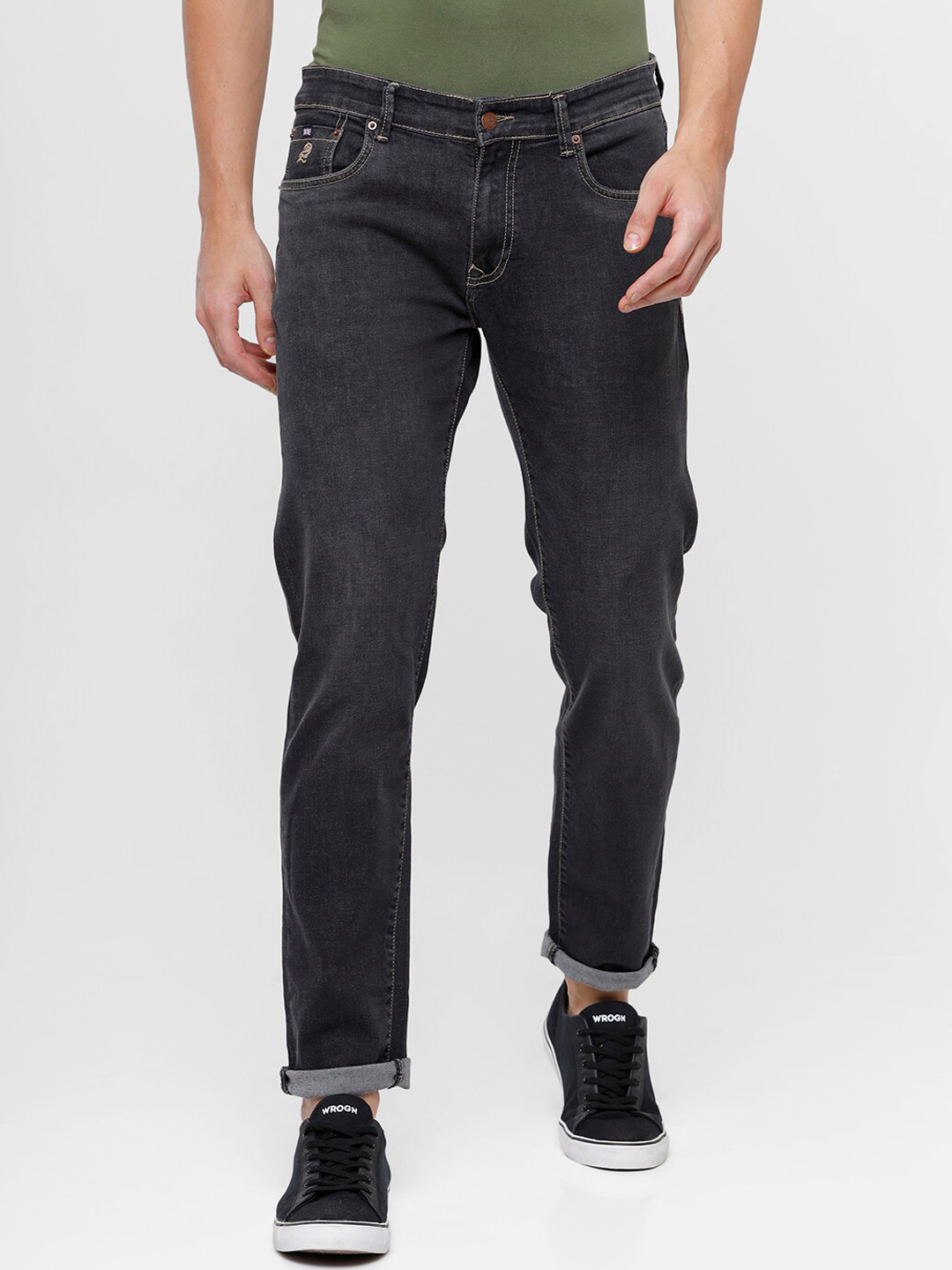 Buy Double Two Men Blue Lean Slim Fit Low Rise Stretchable Jeans ...