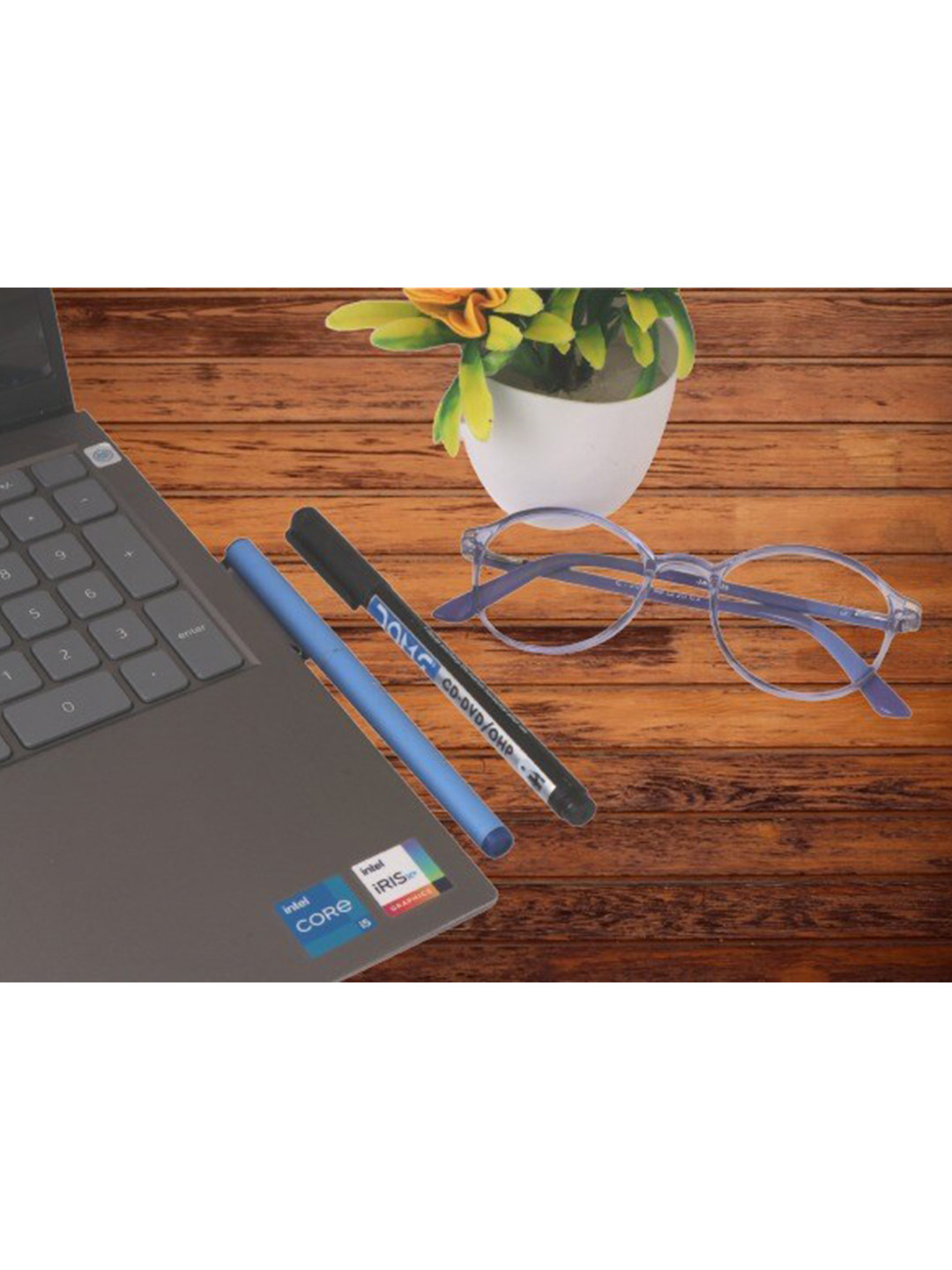 Buy OPTIFY Unisex Clear Lens & Purple Round Sunglasses With Anti Glare ...