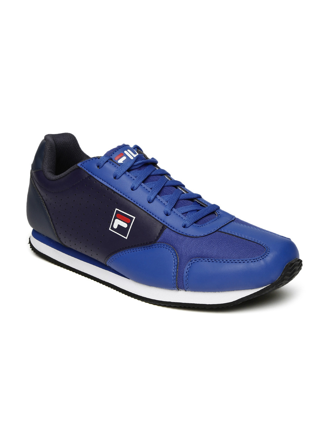 Buy FILA Men Blue Colourblocked HERO Sneakers - Casual Shoes for Men ...