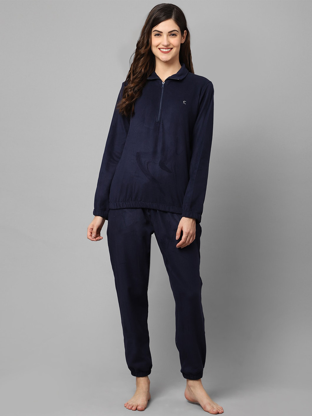 Buy Kanvin Women Navy Blue Night Suit - Night Suits for Women 20441820 ...