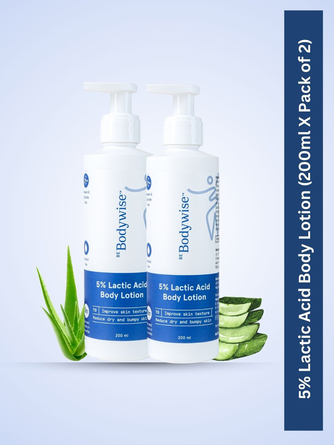 Buy Be Bodywise Set Of 2 5% Lactic Acid Body Lotion For Improving Skin ...