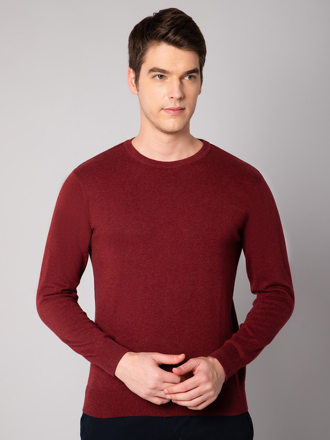 Buy Cantabil Men Maroon Pullover - Sweaters for Men 20442954 | Myntra