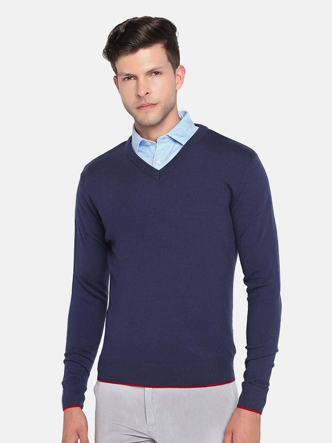 Buy Blackberrys Men Blue Pullover - Sweaters for Men 20445090 | Myntra