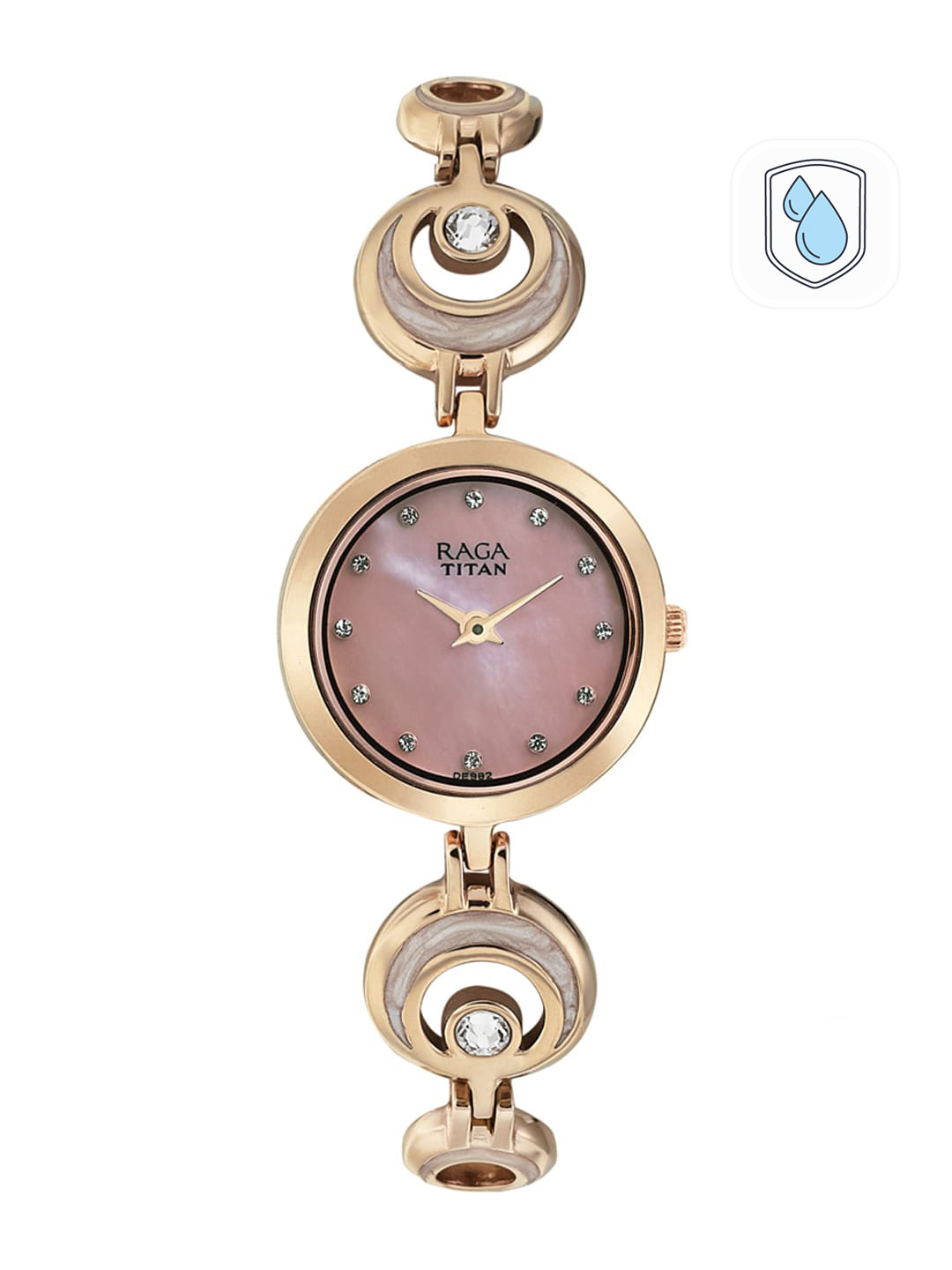 Buy Titan Raga Women Pink Dial Embellished Watch 2540WM03 - Watches for ...