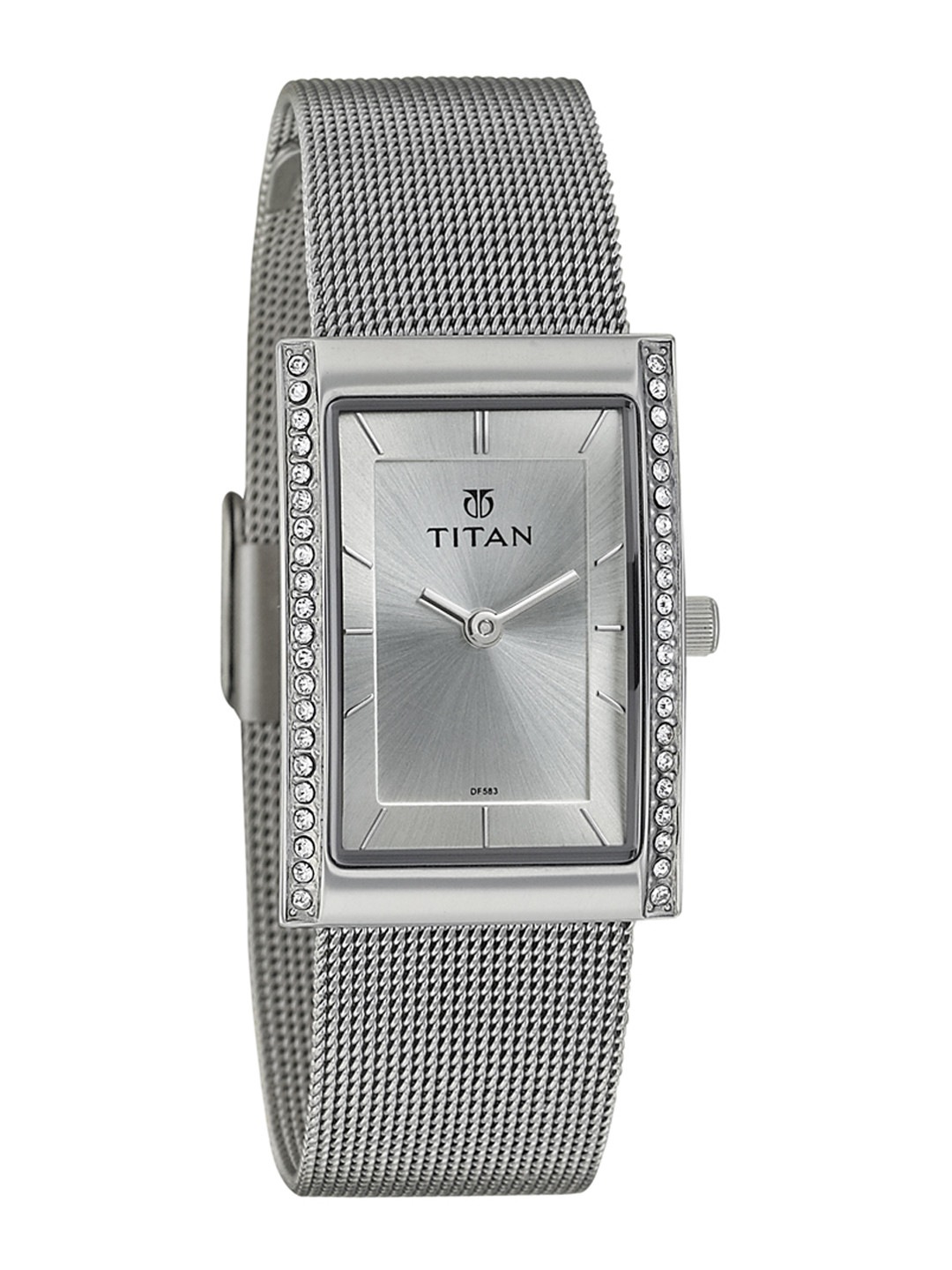 Buy Titan Women Silver Toned Dial Watch 95034SM01J - Watches for Women ...