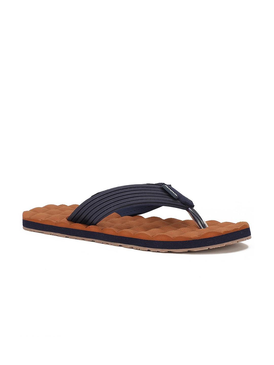 Buy Bata Men Blue & Brown Thong Flip Flops - Flip Flops for Men ...