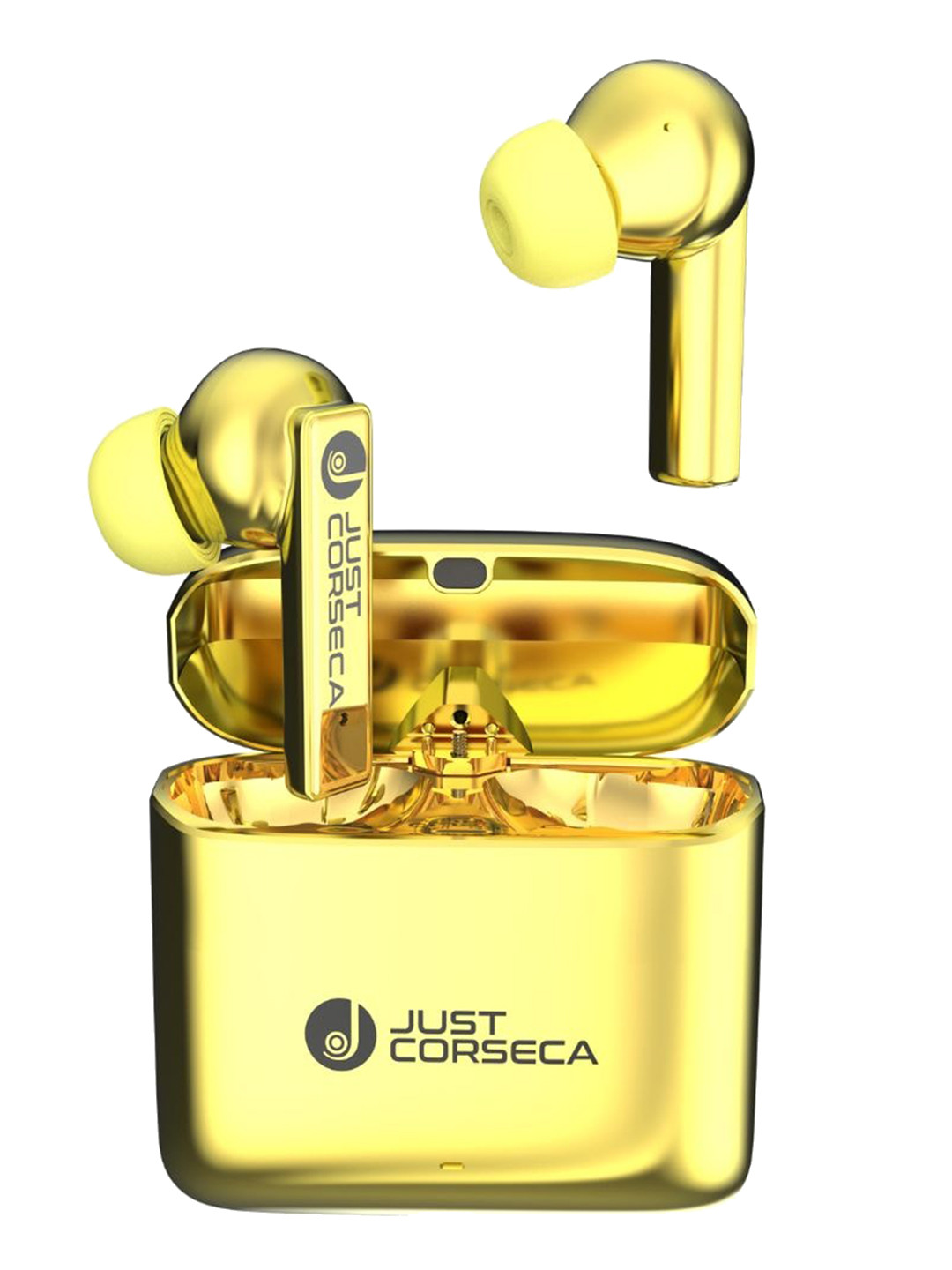 Buy JUST CORSECA Gold Solid Sonique Wireless Earphones - Headphones for ...