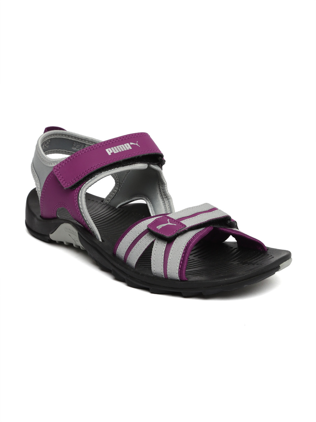Buy Puma Women Purple & Grey Comfy DP WN Sports Sandals - Sandals for ...