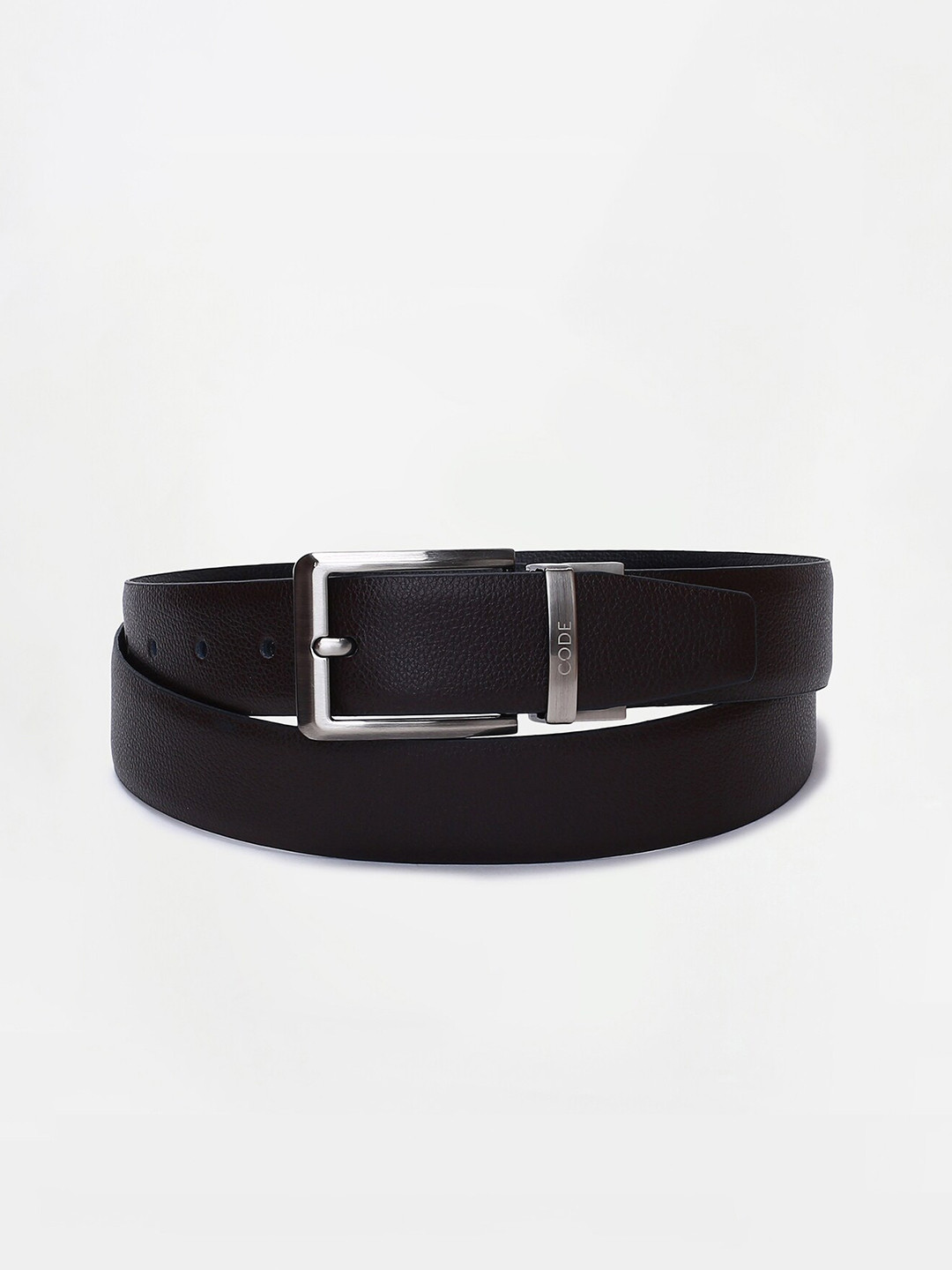 Buy CODE By Lifestyle Men Black Leather Belt - Belts for Men 20451098 ...