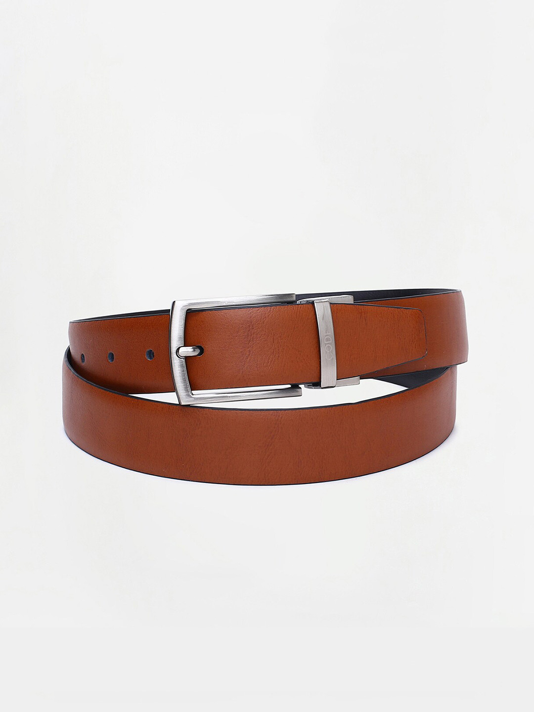 Buy CODE By Lifestyle Men Black Solid Leather Belt - Belts for Men ...