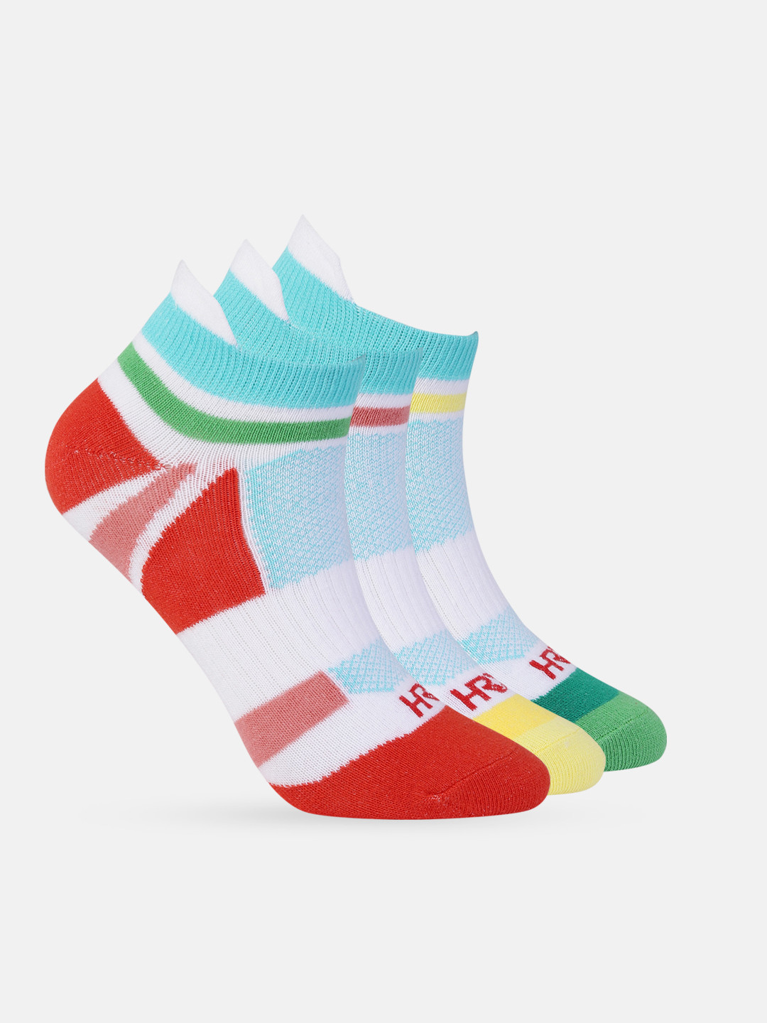 Buy HRX By Hrithik Roshan Women Set Of 3 Ankle Length Running Socks ...