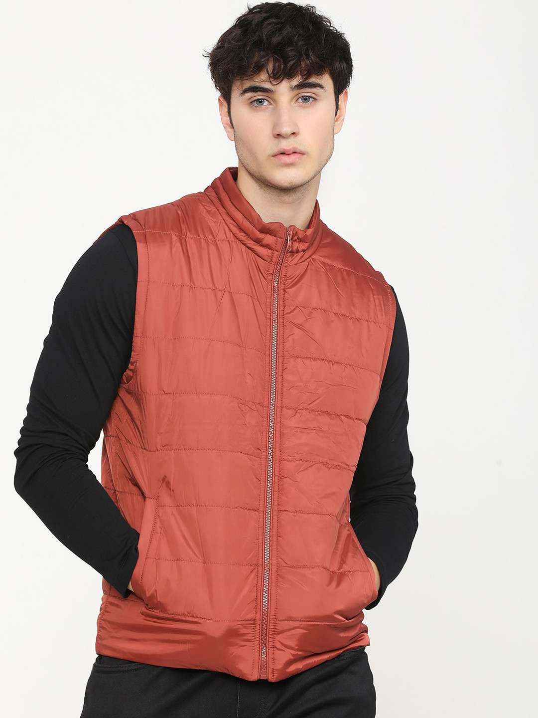 Buy HIGHLANDER Men Rust Open Front Jacket - Jackets for Men 20456288 ...