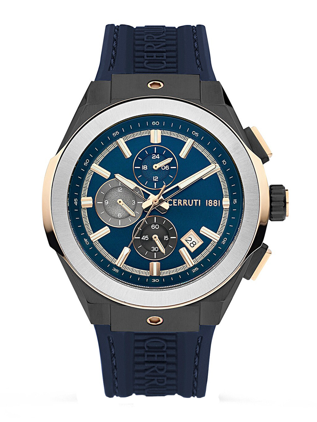 Buy Cerruti 1881 Men Blue Patterned Dial & Blue Straps Analogue Watch ...