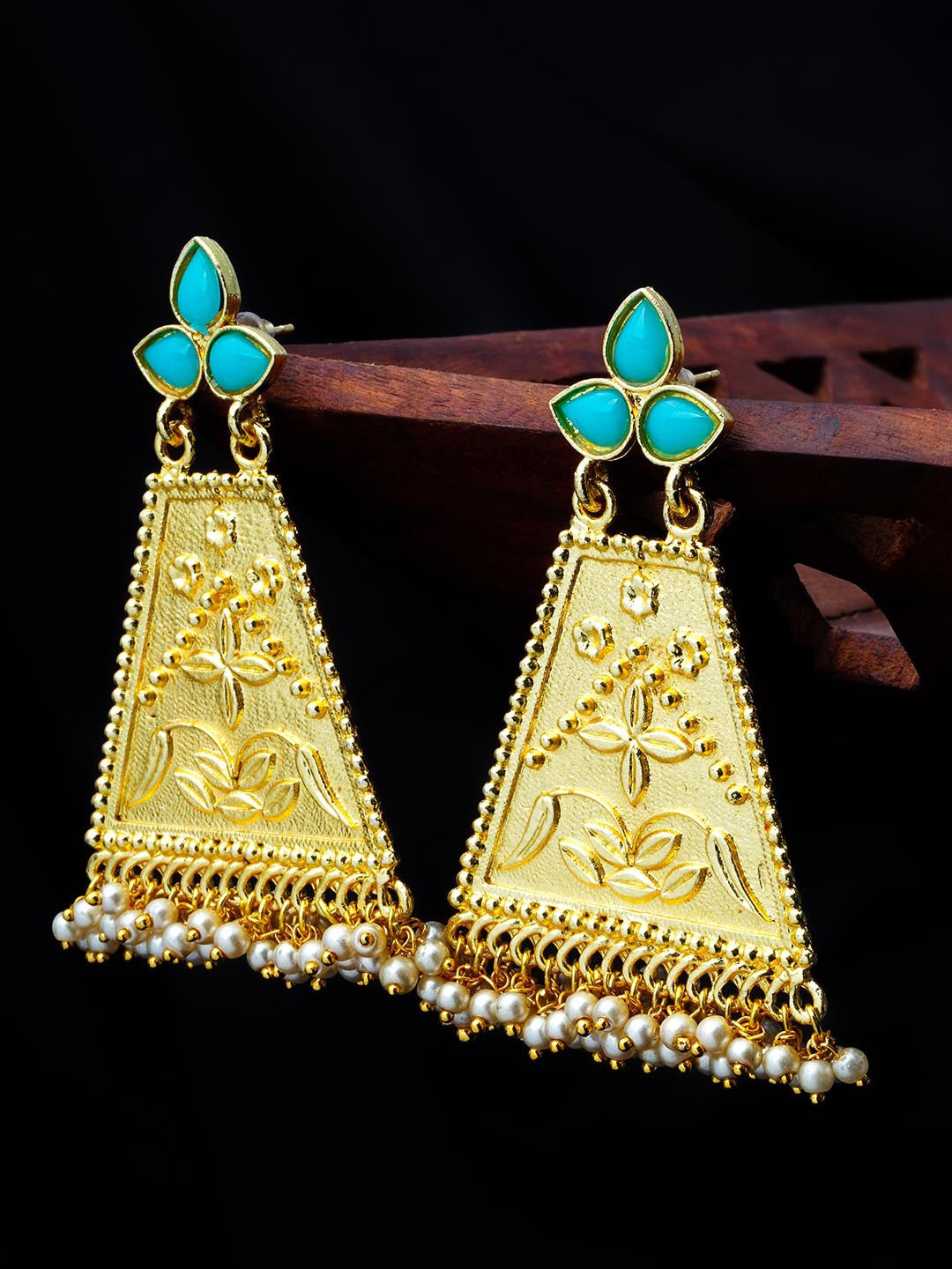 Buy Urmika Green Contemporary Drop Earrings - Earrings for Women ...