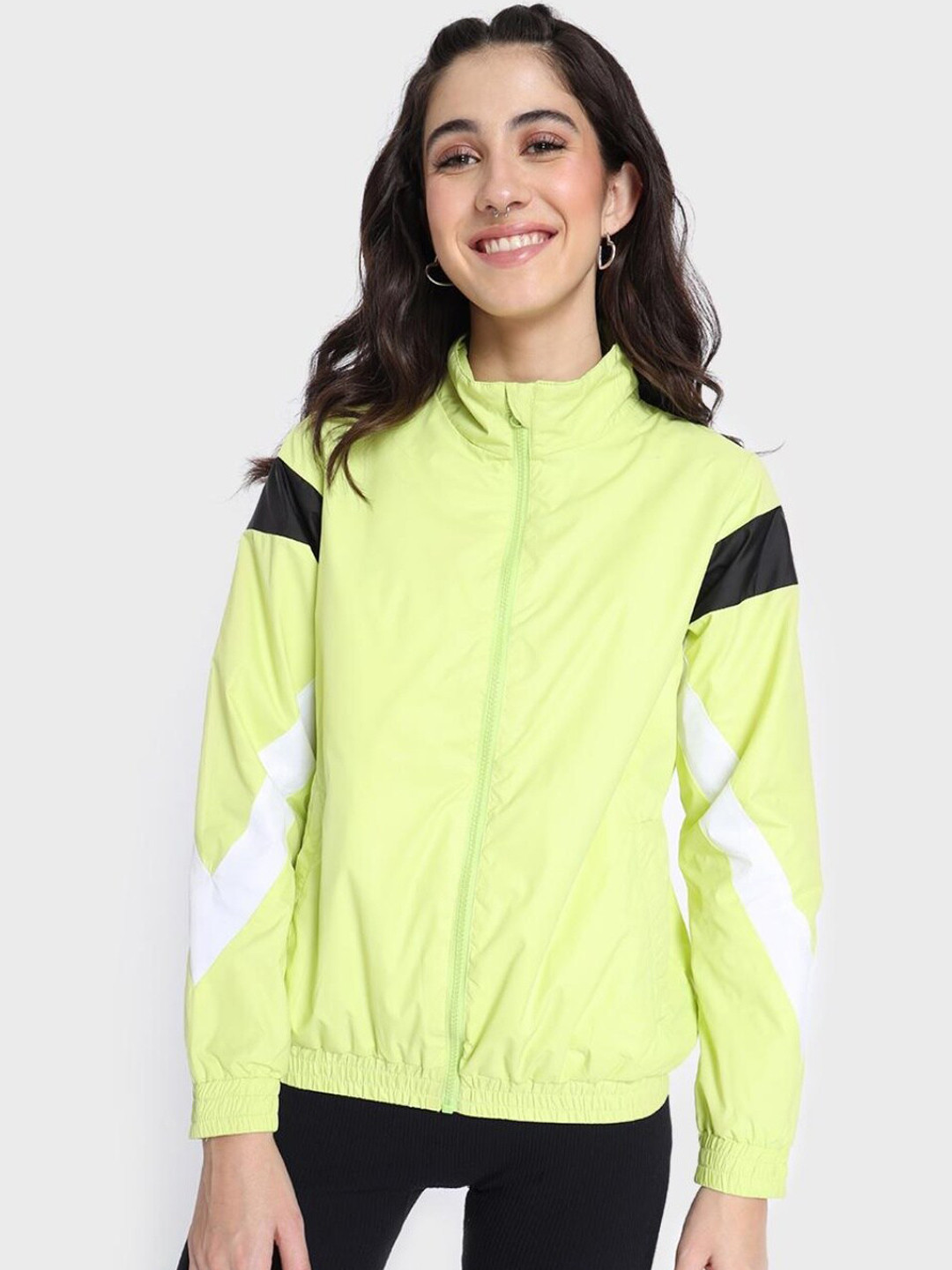 Buy Bewakoof Air 1.0 Block Windcheater Jacket - Jackets for Women ...