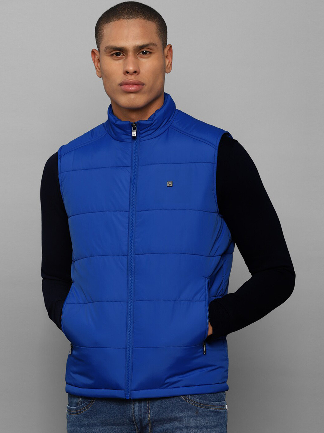 Buy Allen Solly Sport Men Blue Puffer Jacket - Jackets for Men 20469508 ...