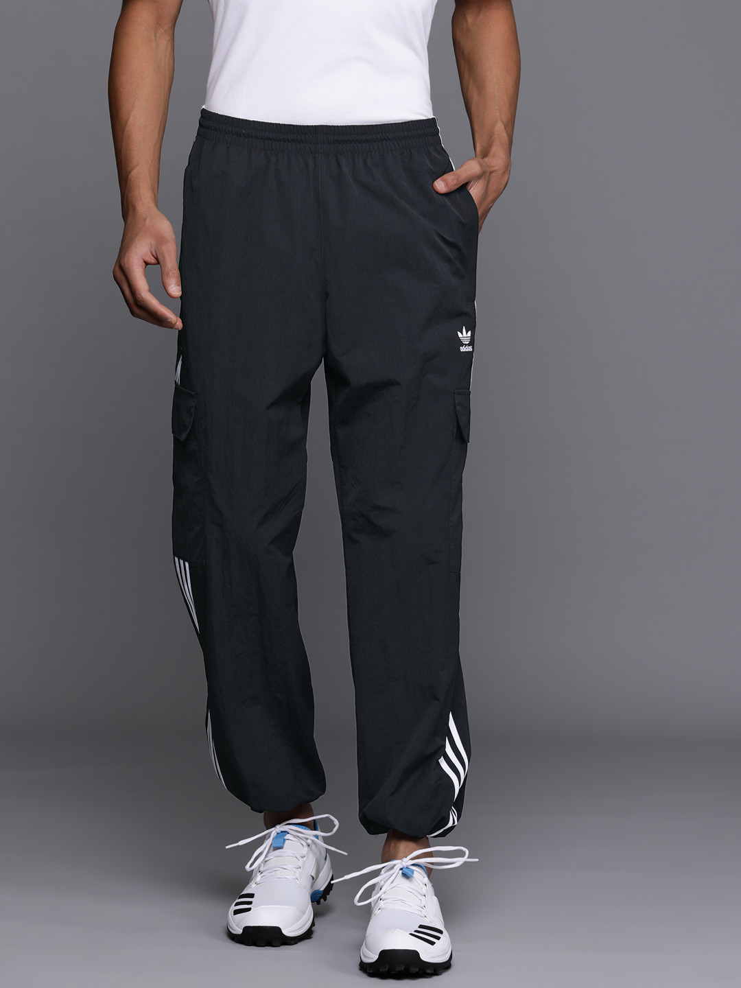 Buy ADIDAS Originals Men Adicolor Classics 3 Striped Cargo Trousers ...