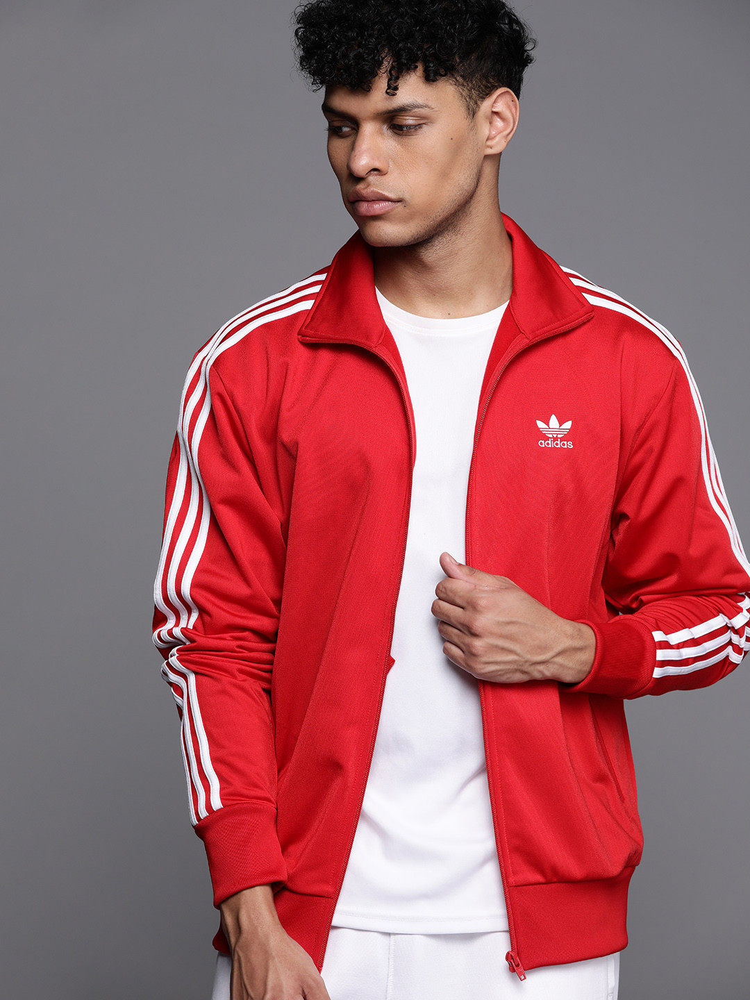 Buy ADIDAS Originals Men Solid Firebird TT Sporty Jacket - Jackets for ...
