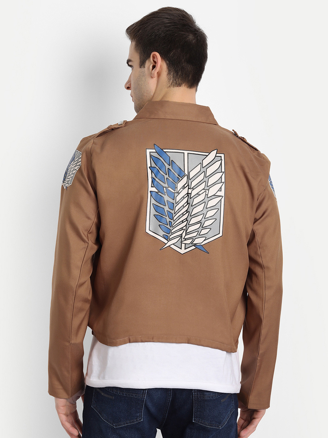 Buy COMICSENSE Attack On Titan Anime Survey Corps Cosplay Jacket ...