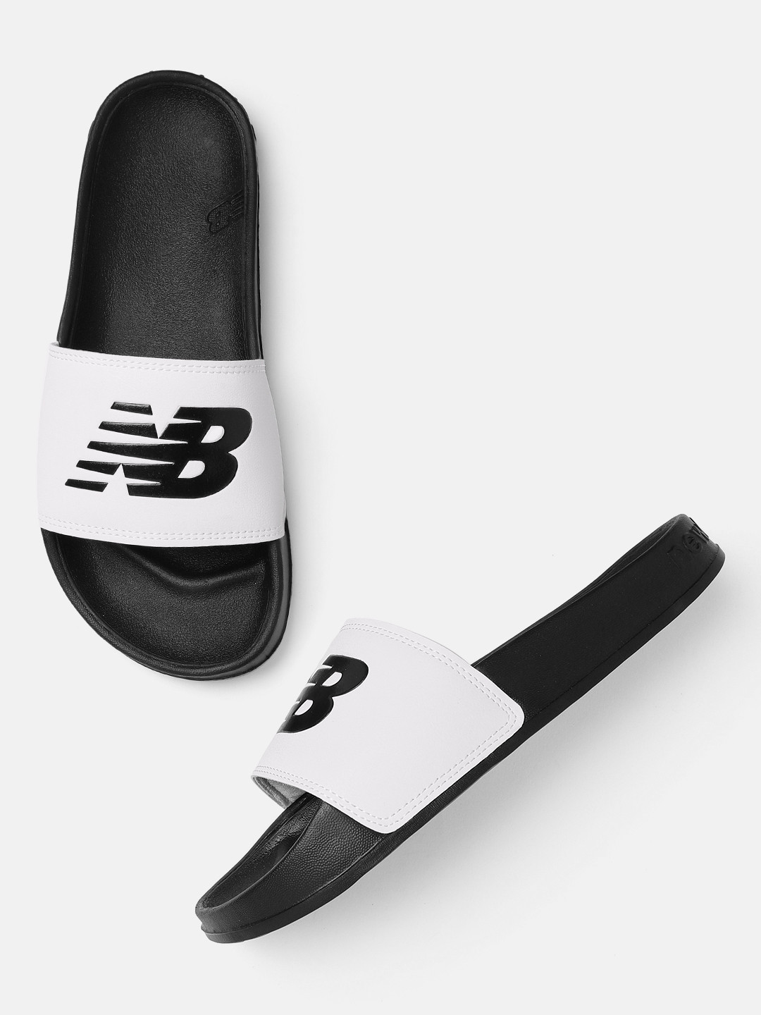 Buy New Balance Men Brand Logo Embossed Sliders - Flip Flops for Men ...