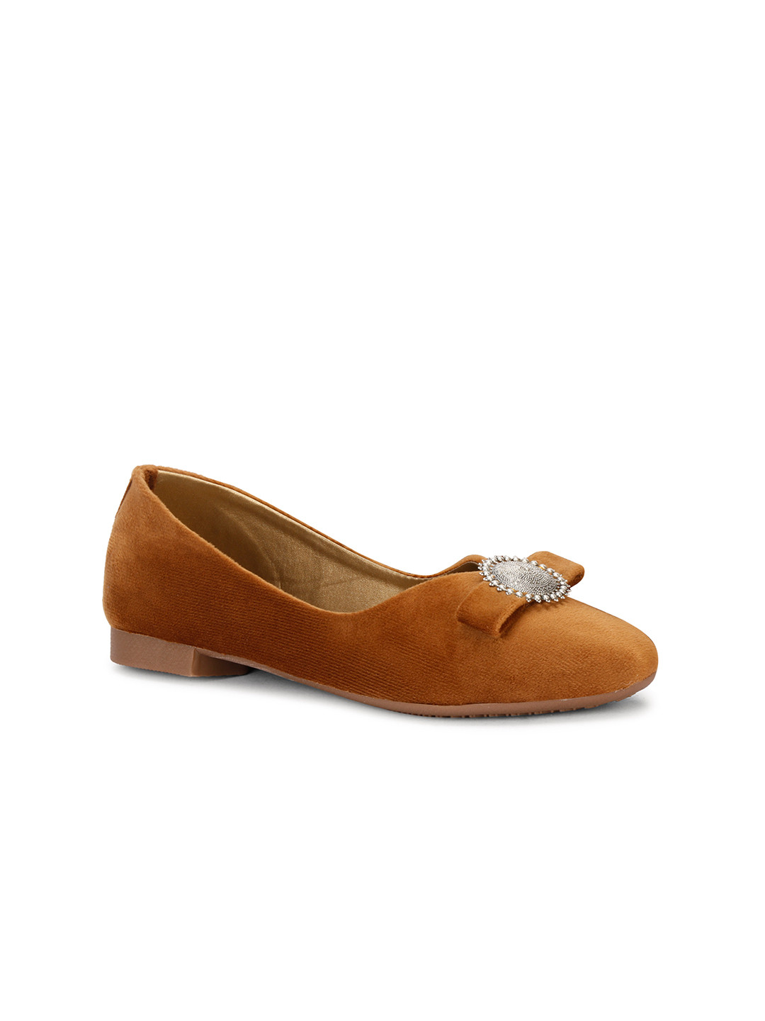 Buy XE Looks Women Copper Toned Ballerinas Flats - Flats for Women ...