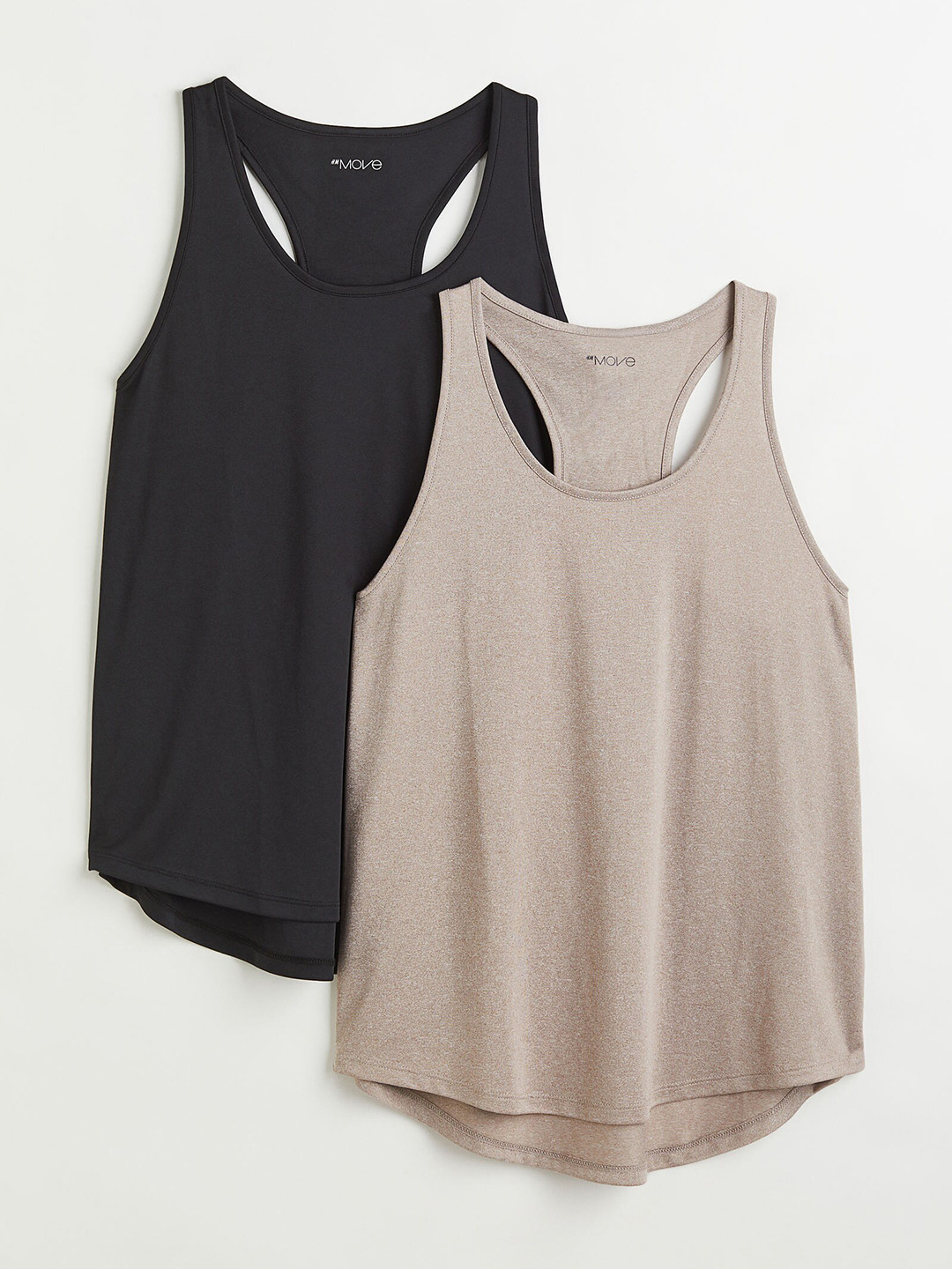 Buy H&M Women Pack Of 2 Solid Polyester Tank Tops - Tops for Women ...