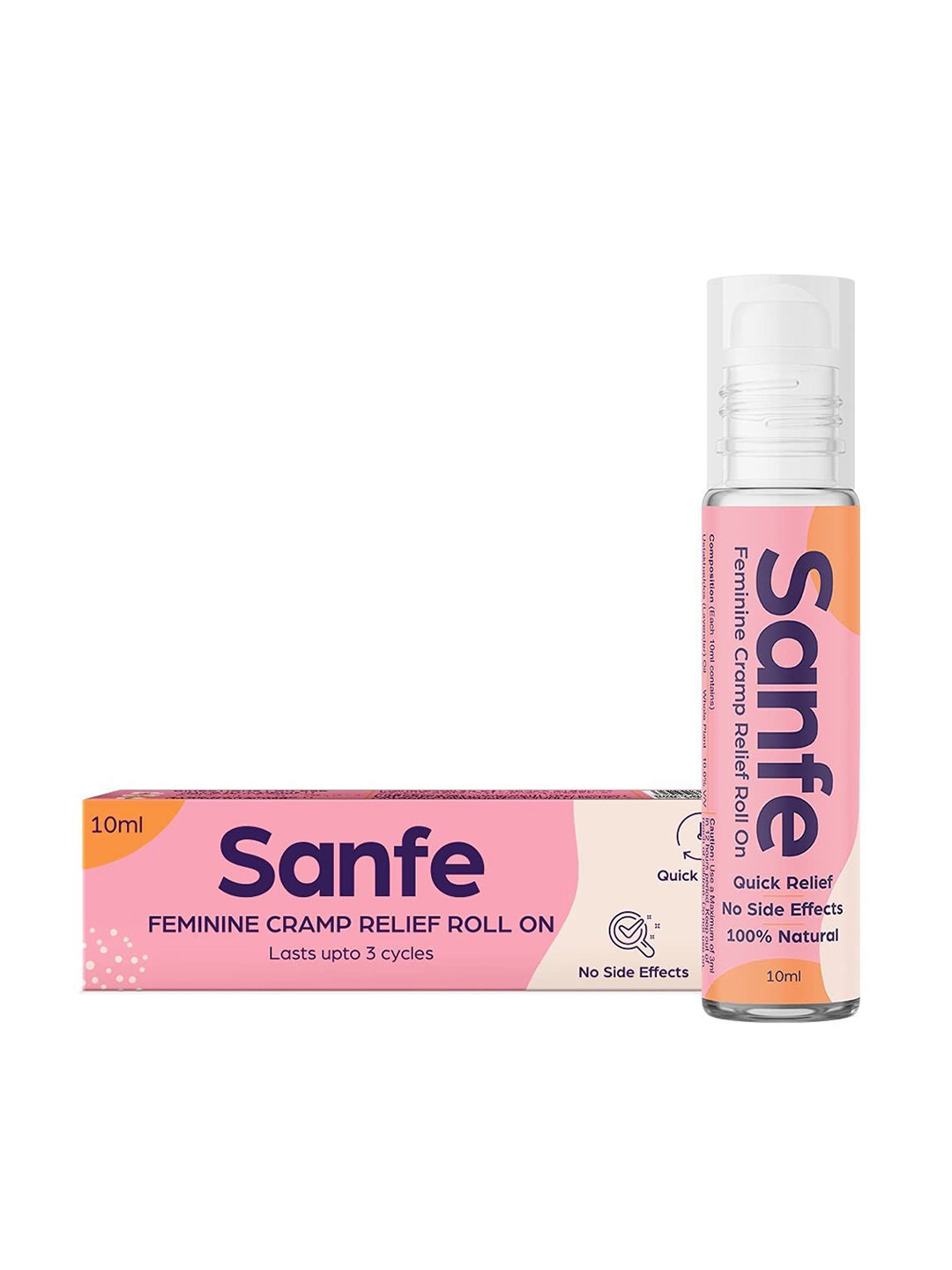 Buy Sanfe Women Pink Solid Period Pain Relief Roll On - Intimate ...