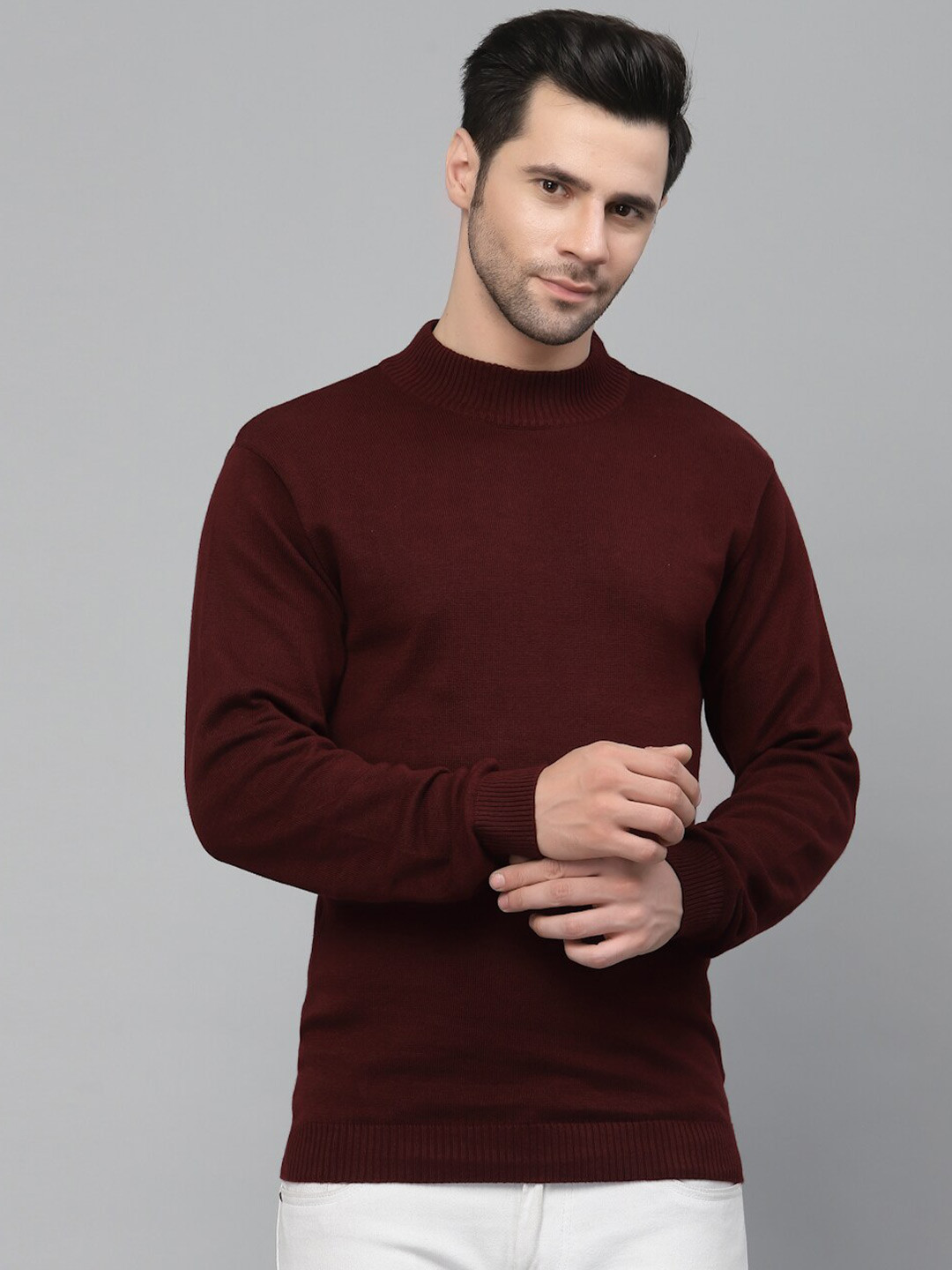Buy Style Quotient Men Maroon Sweaters - Sweaters for Men 20488650 | Myntra