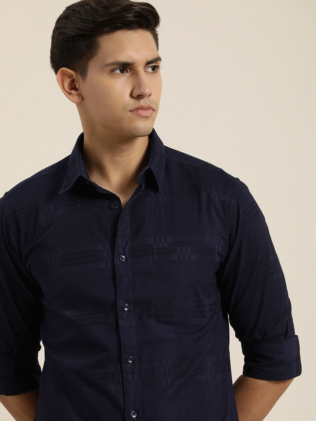 Buy INVICTUS Men Pure Cotton Sport Slim Fit Checked Casual Shirt ...