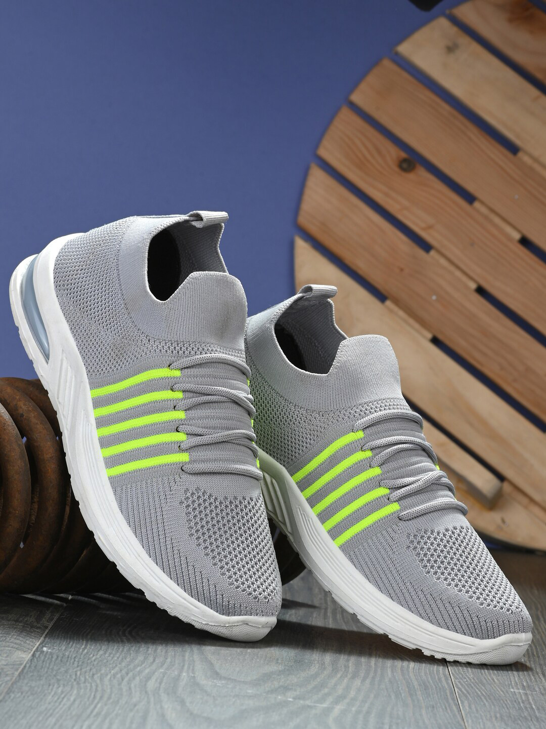 Buy Layasa Women Grey Textured Slip On Sneakers - Casual Shoes for ...