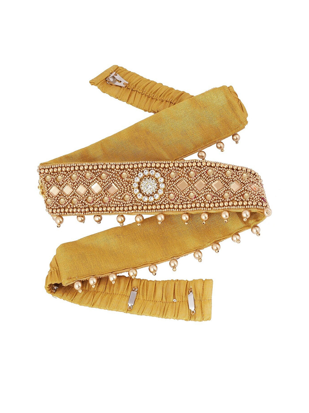 Buy VAMA Women Gold Toned Embellished Belt - Belts for Women 20514644 ...