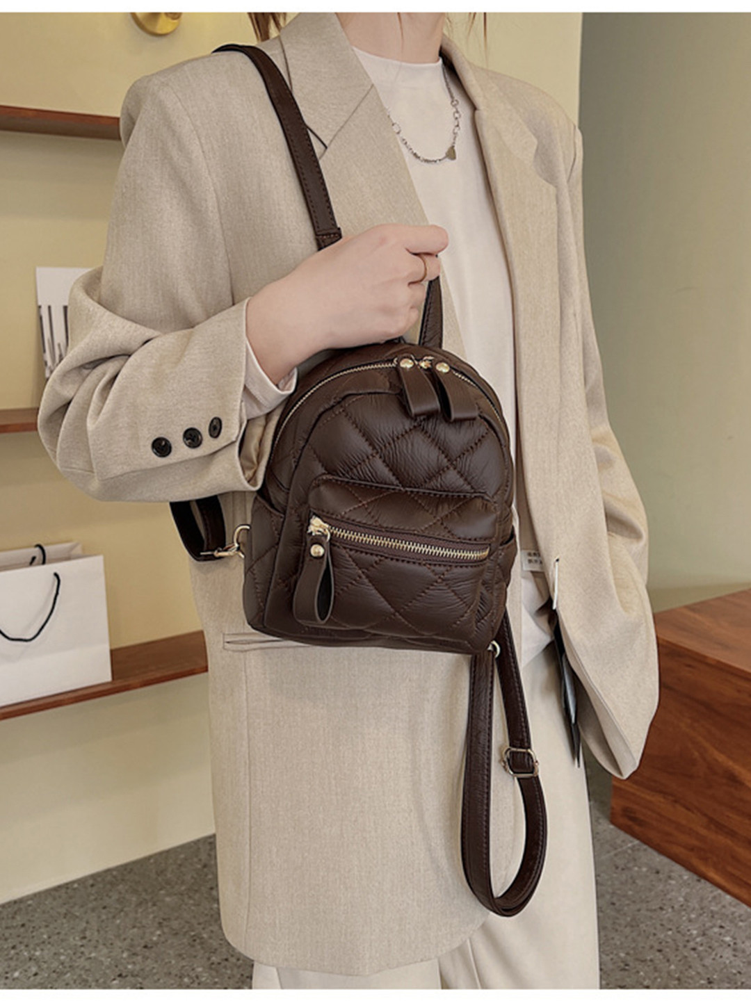 Buy Angeline Women Brown Backpack - Backpacks for Women 20514672 | Myntra