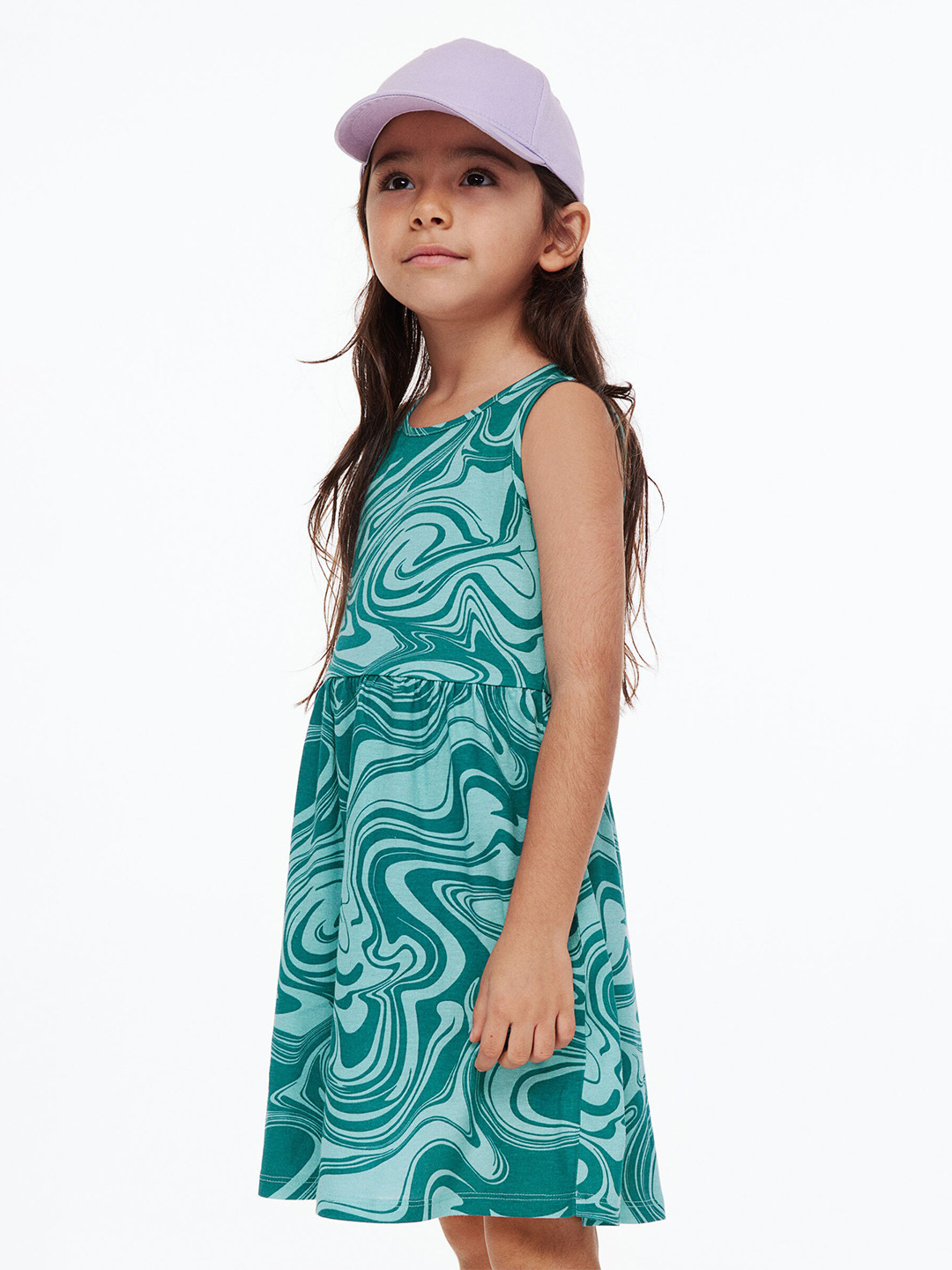 Buy H&M Girls Patterned Jersey Dress - Dresses for Girls 20515136 | Myntra