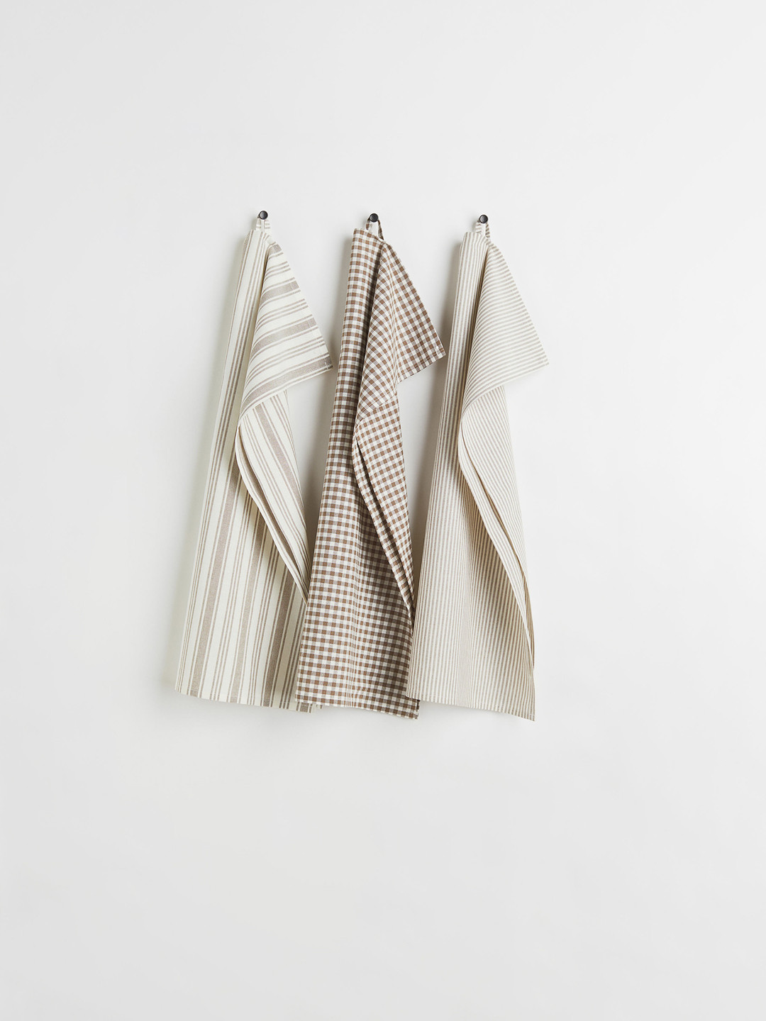 Buy H&M Brown 3 Pack Cotton Tea Towels - Bath Towels for Unisex ...